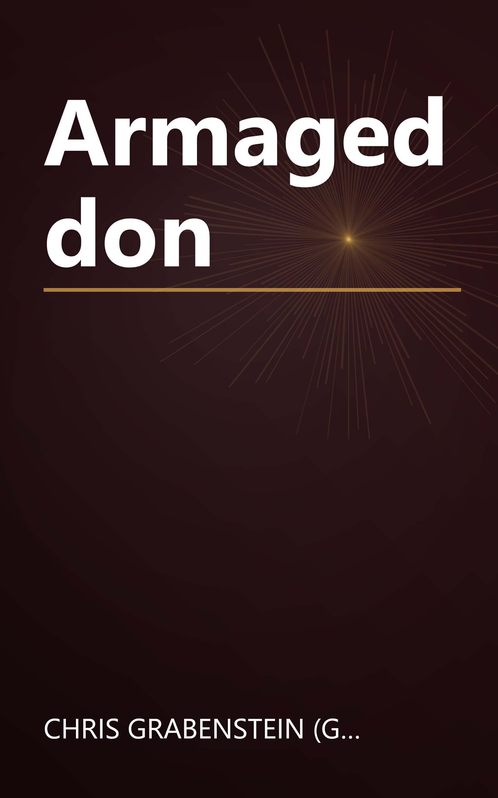 Armageddon book cover