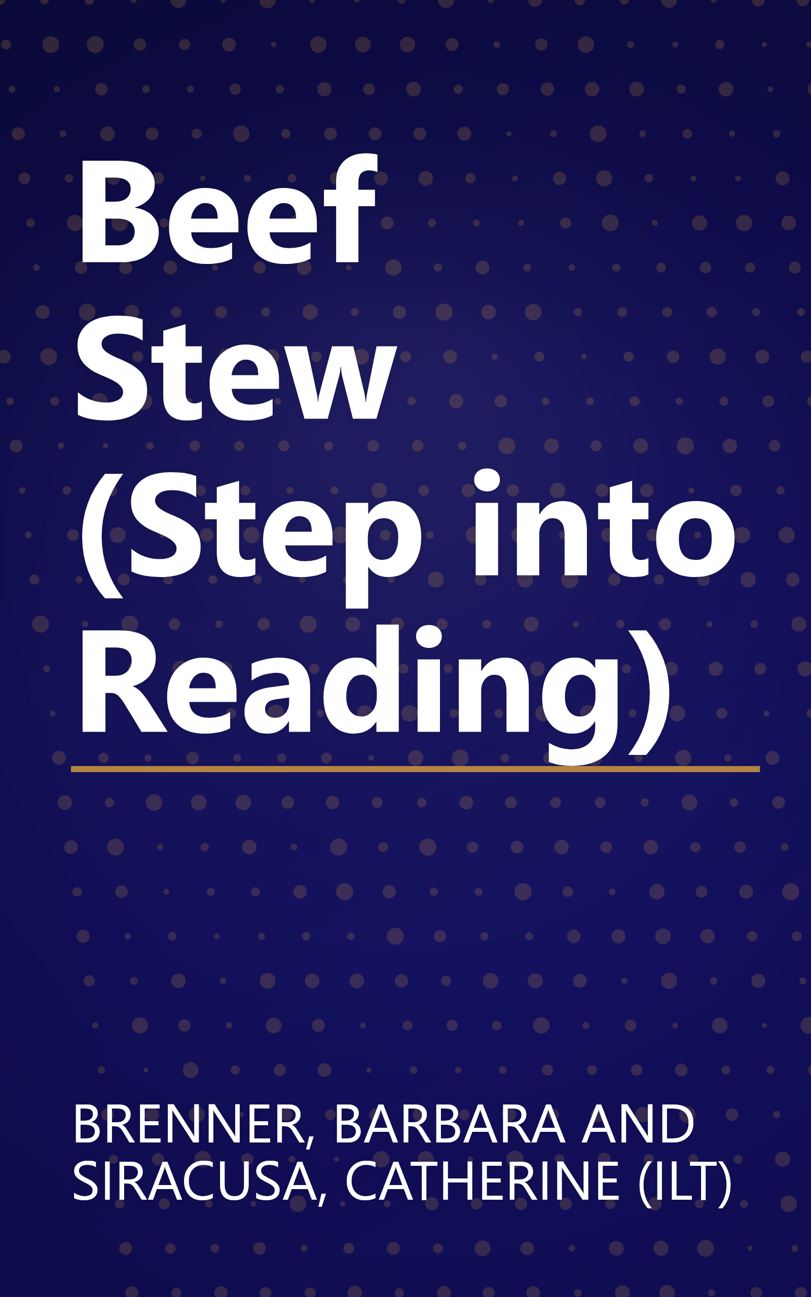 Beef Stew (Step into Reading) book cover