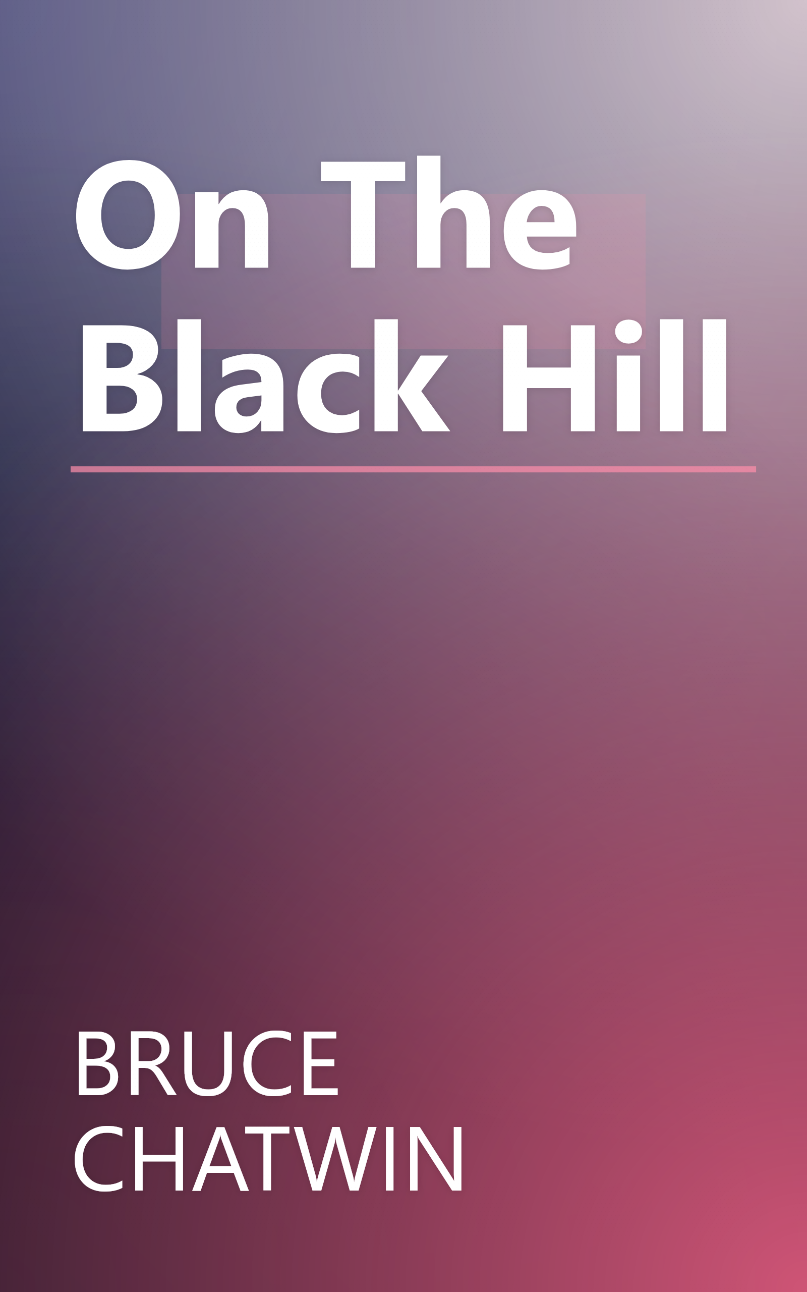 On The Black Hill book cover