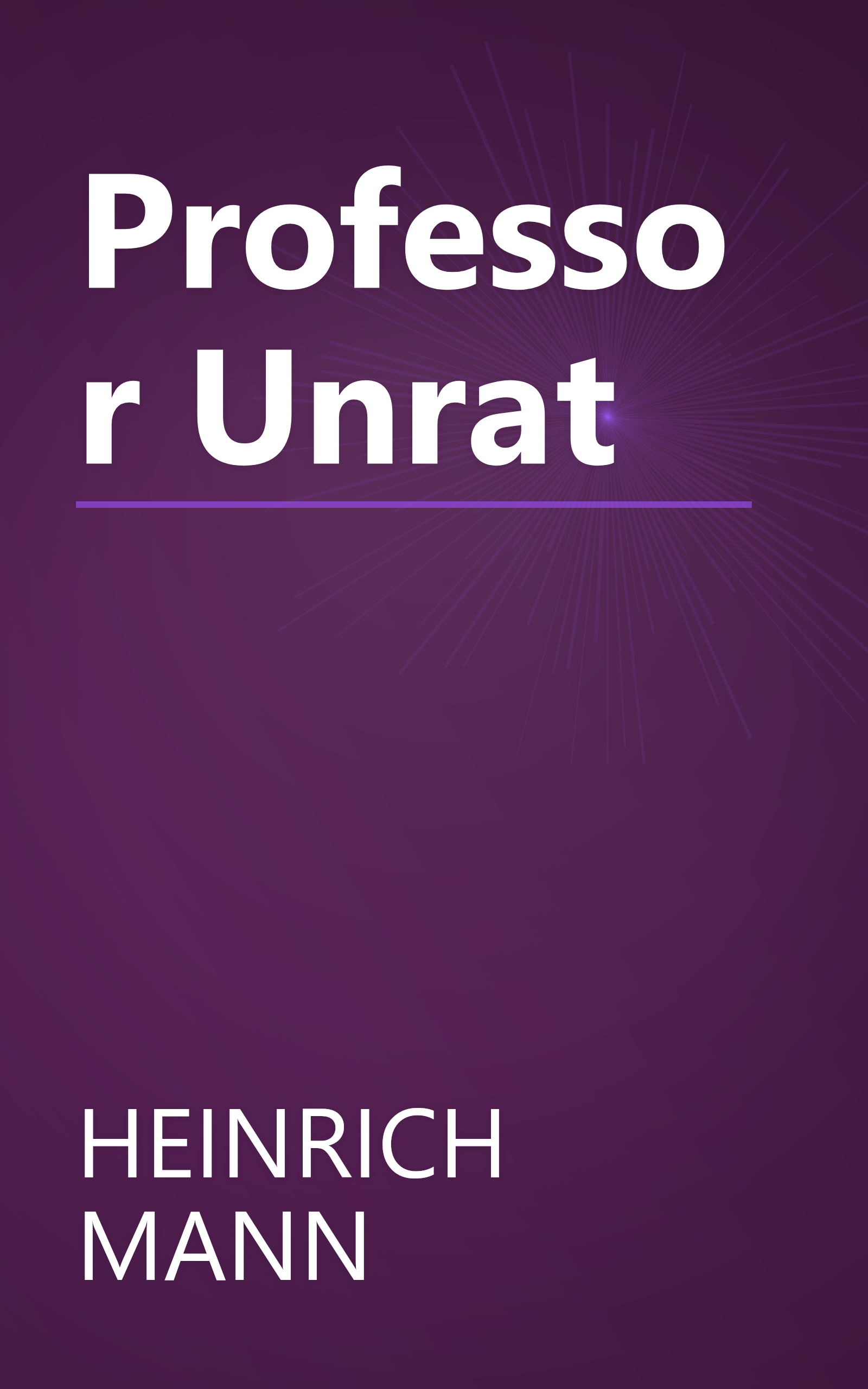 Professor Unrat book cover