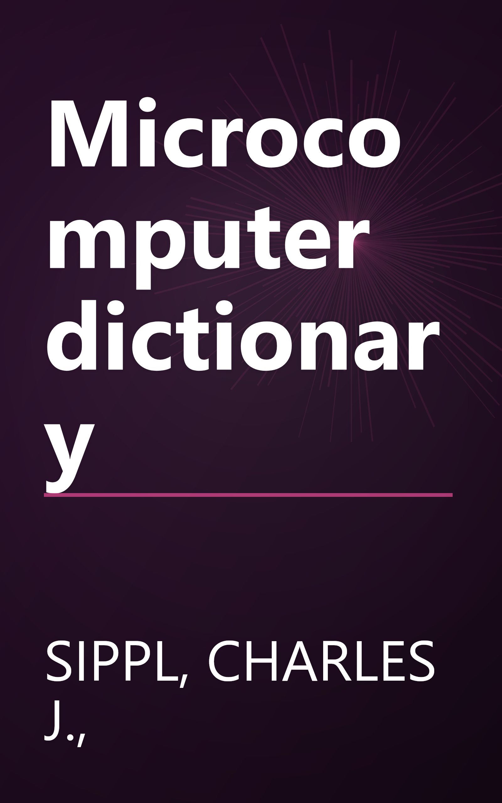 Microcomputer dictionary book cover