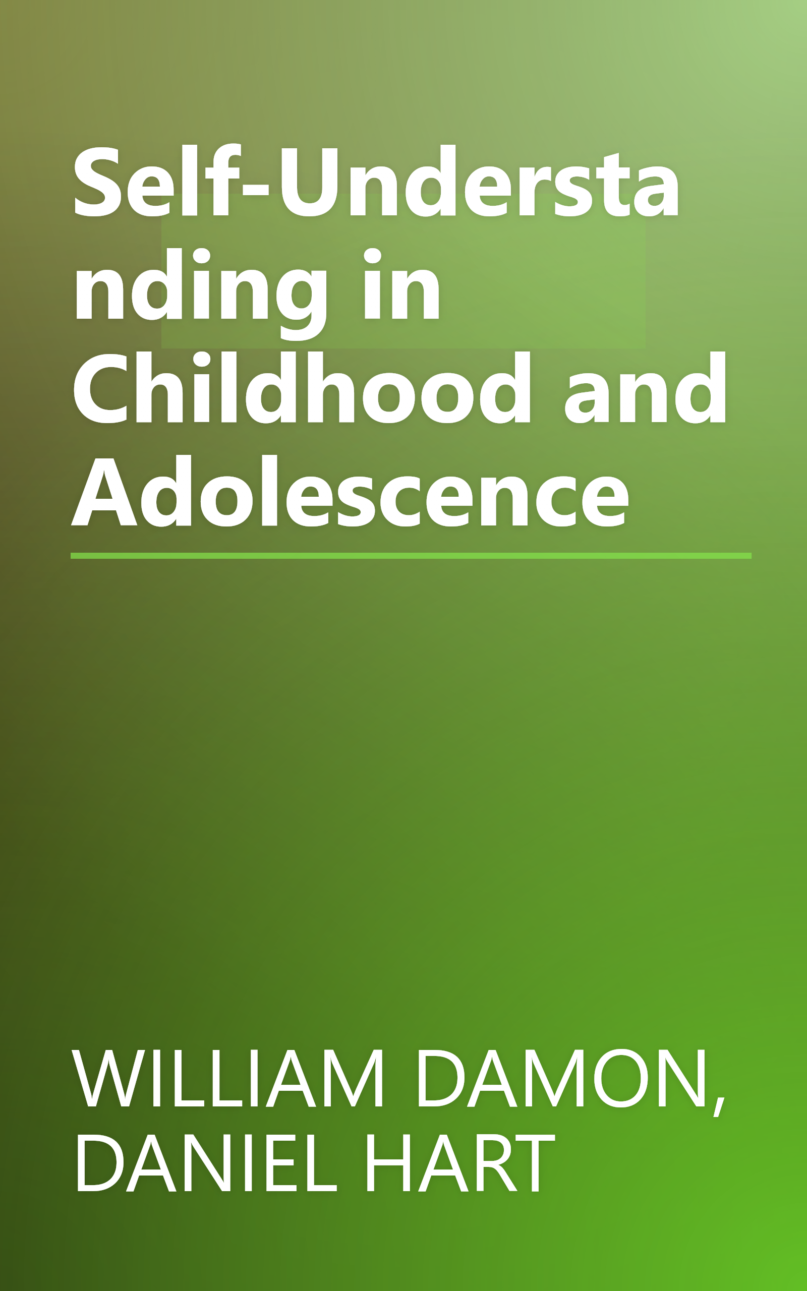Self-Understanding in Childhood and Adolescence book cover