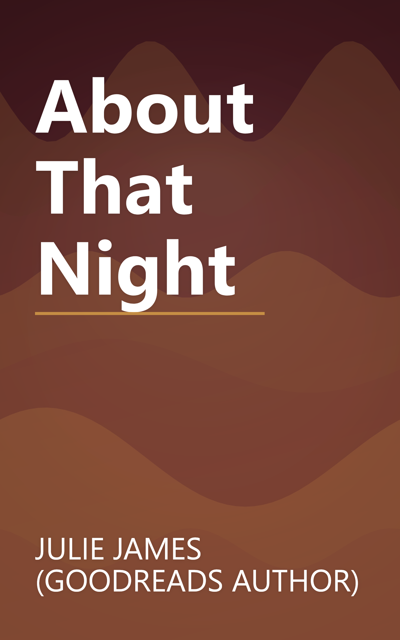 About That Night book cover