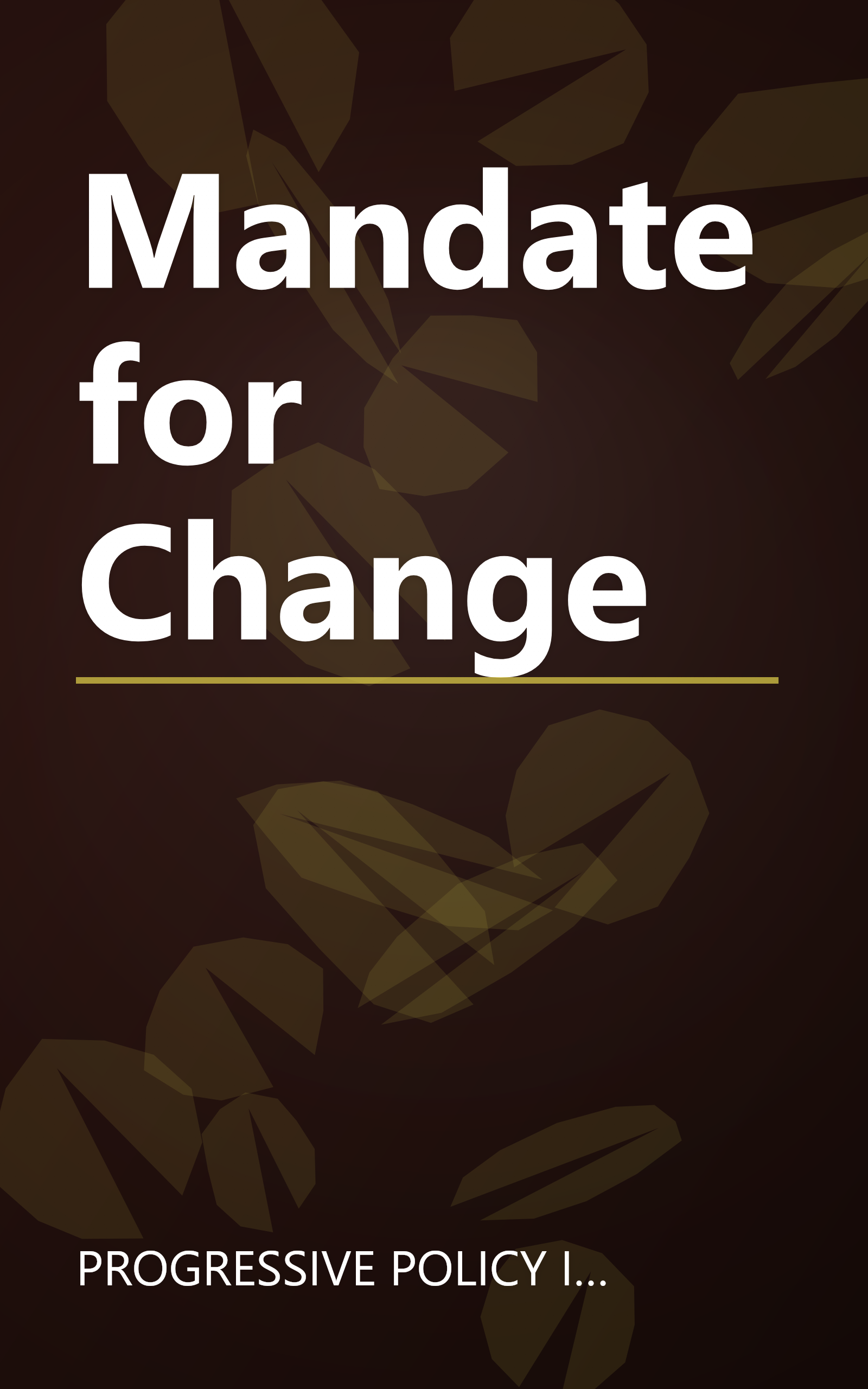 Mandate for Change book cover