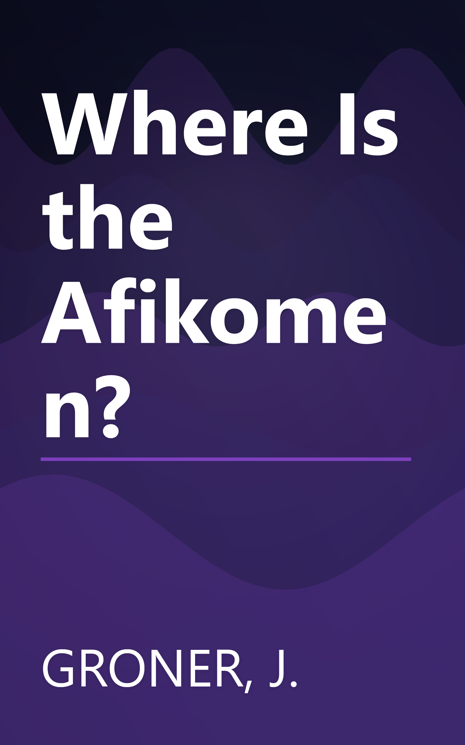 Where Is the Afikomen? book cover