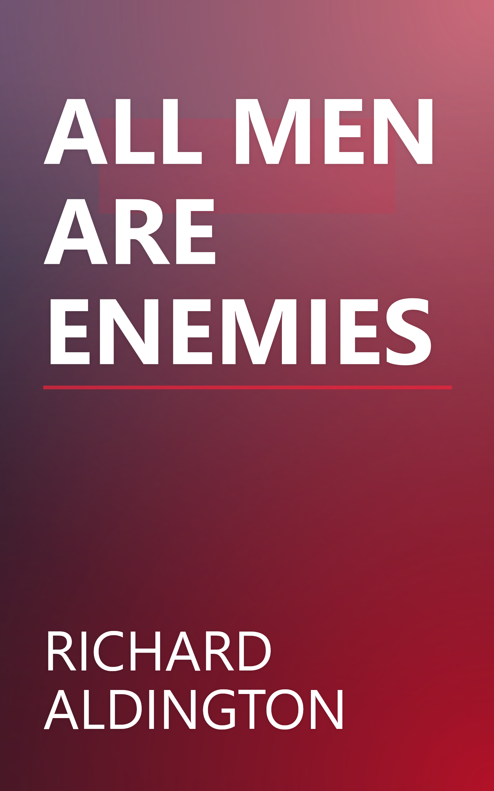 ALL MEN ARE ENEMIES book cover