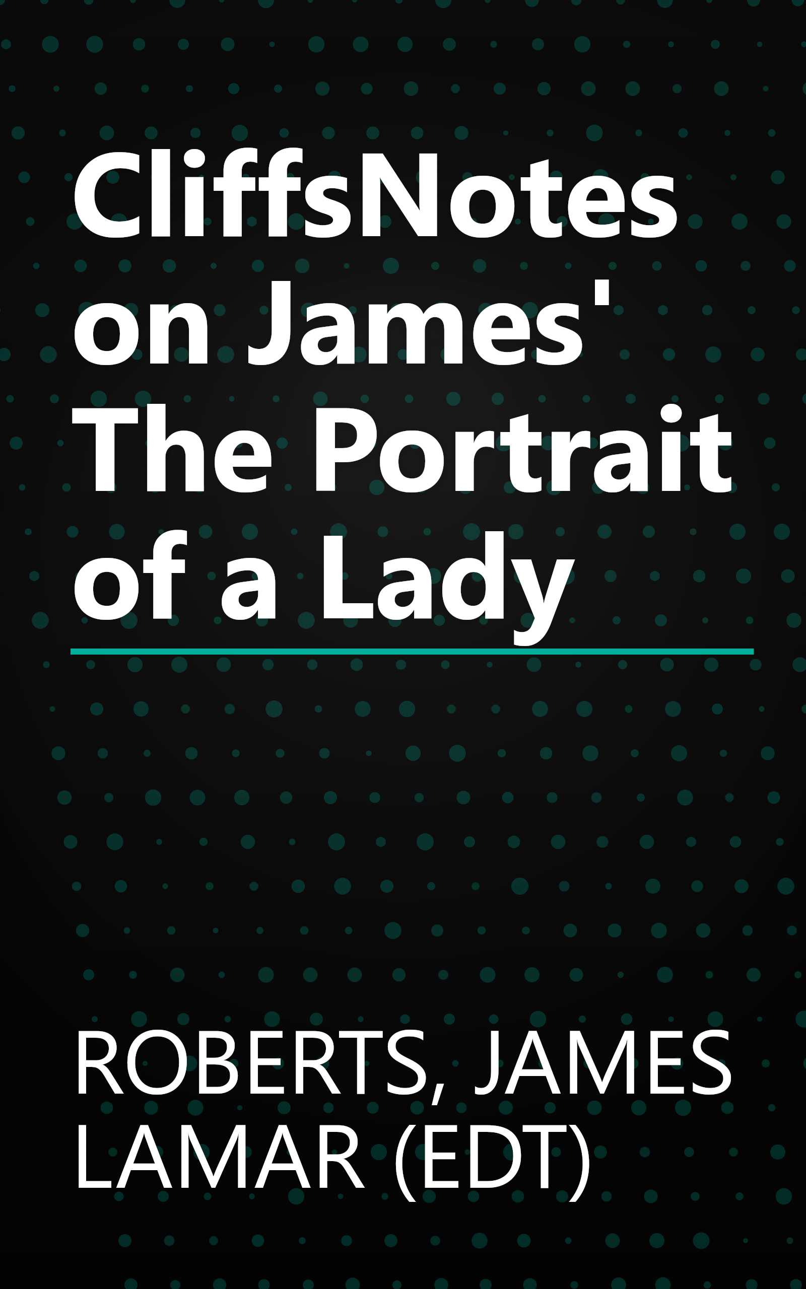 CliffsNotes on James' The Portrait of a Lady book cover