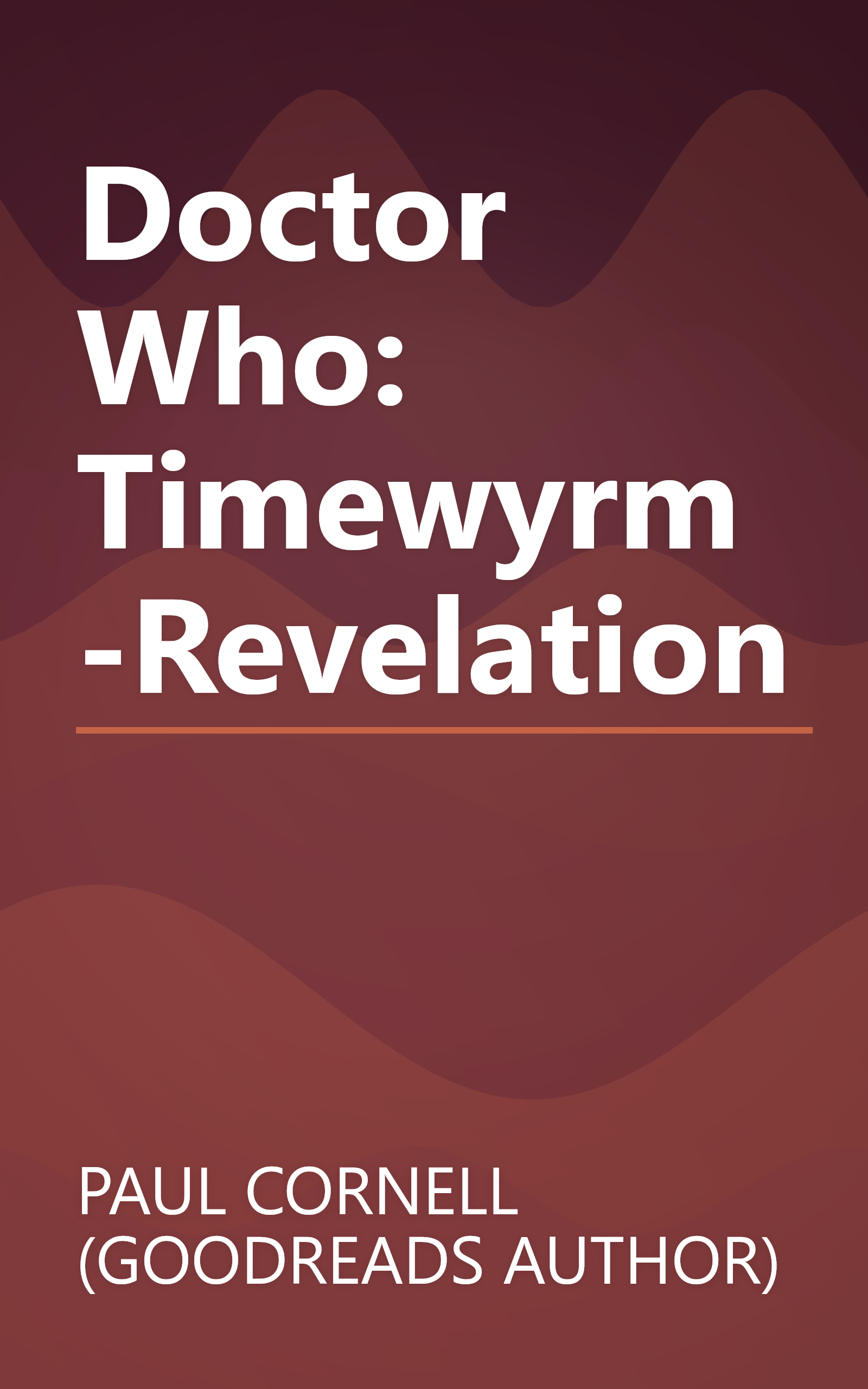 Doctor Who: Timewyrm-Revelation book cover