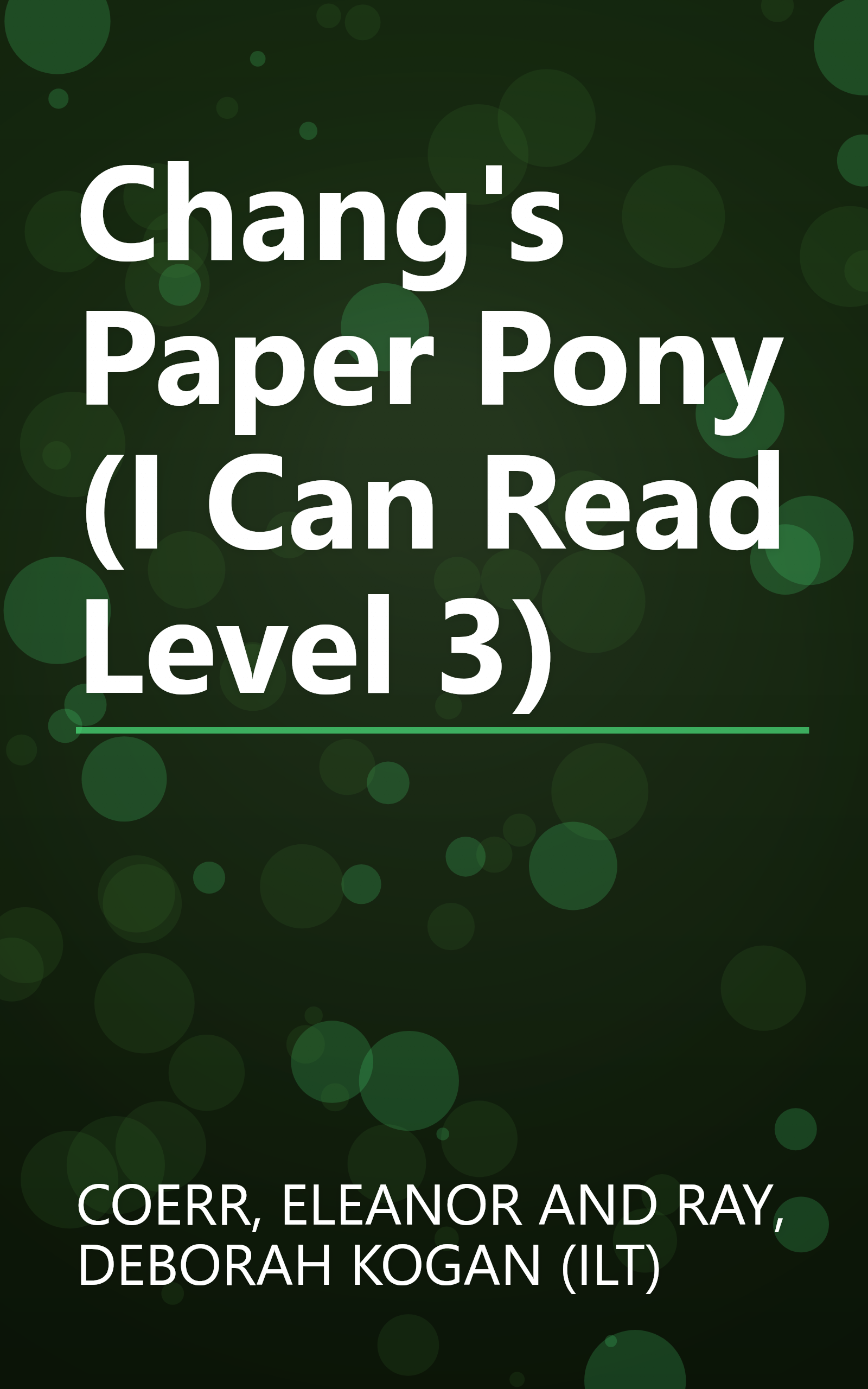 Chang's Paper Pony (I Can Read Level 3) book cover