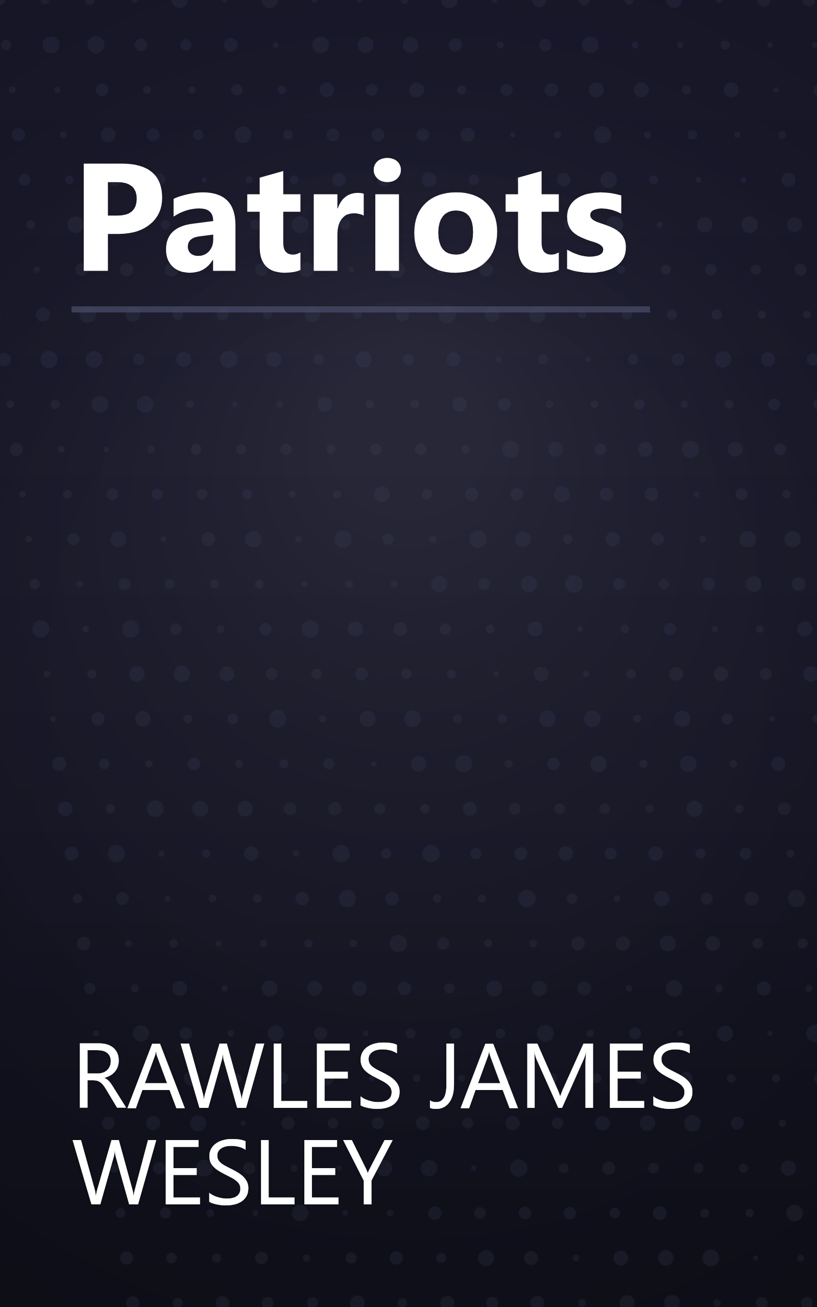 Patriots book cover