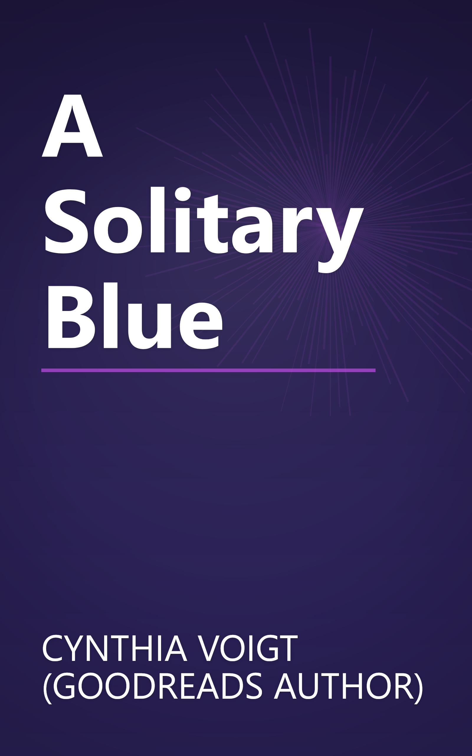 A Solitary Blue book cover