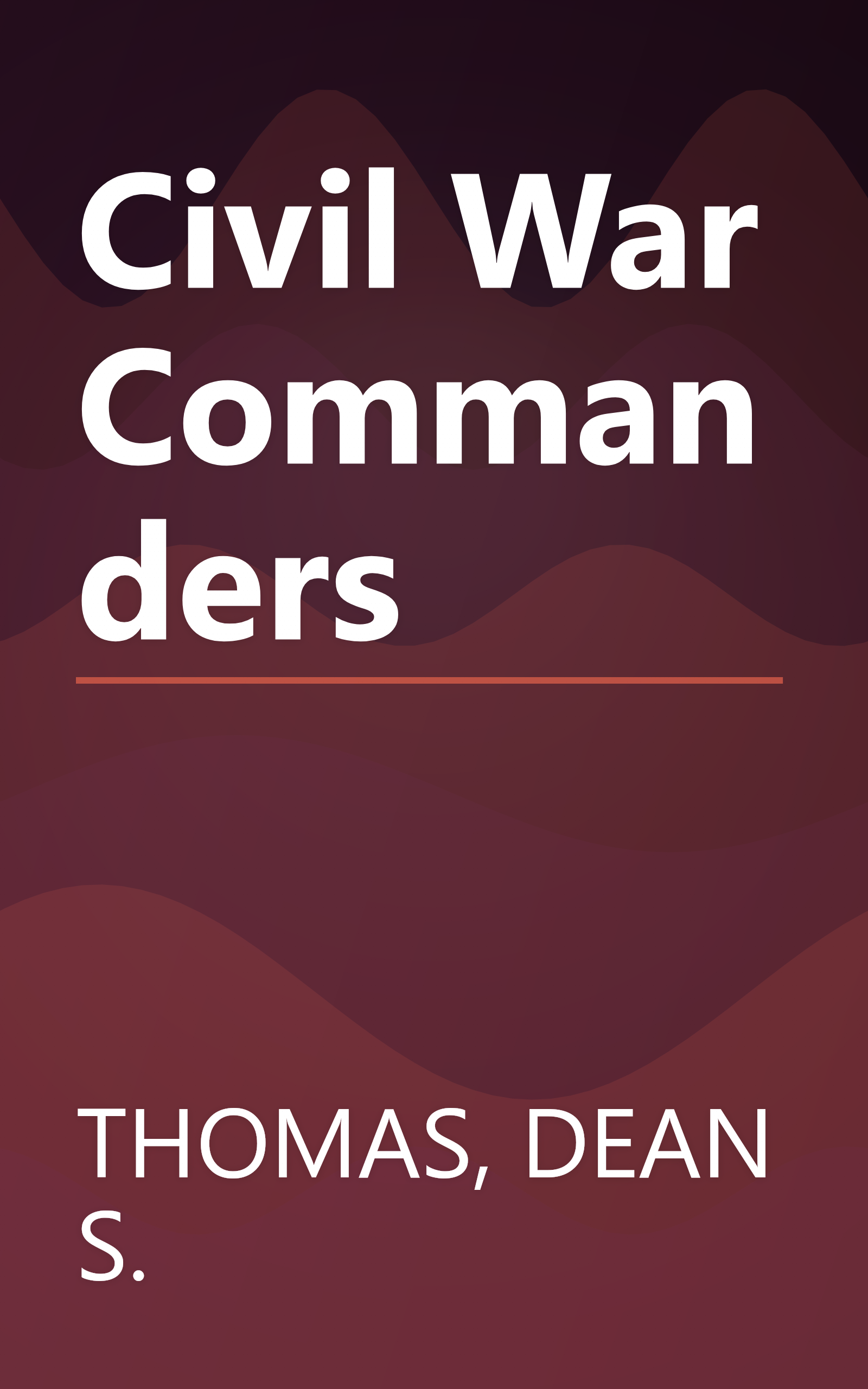 Civil War Commanders book cover