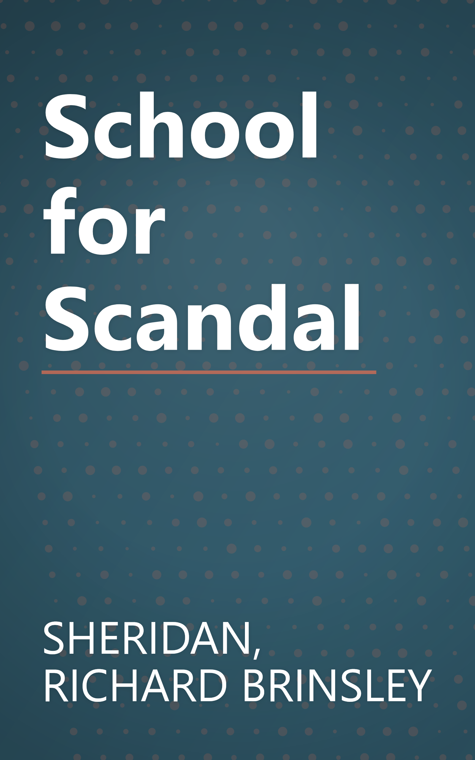 School for Scandal book cover
