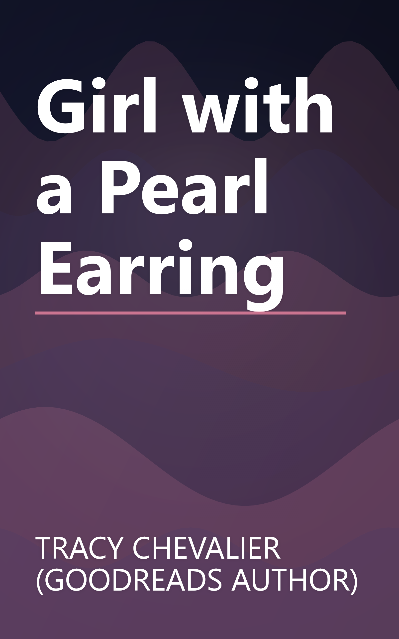 Girl with a Pearl Earring book cover