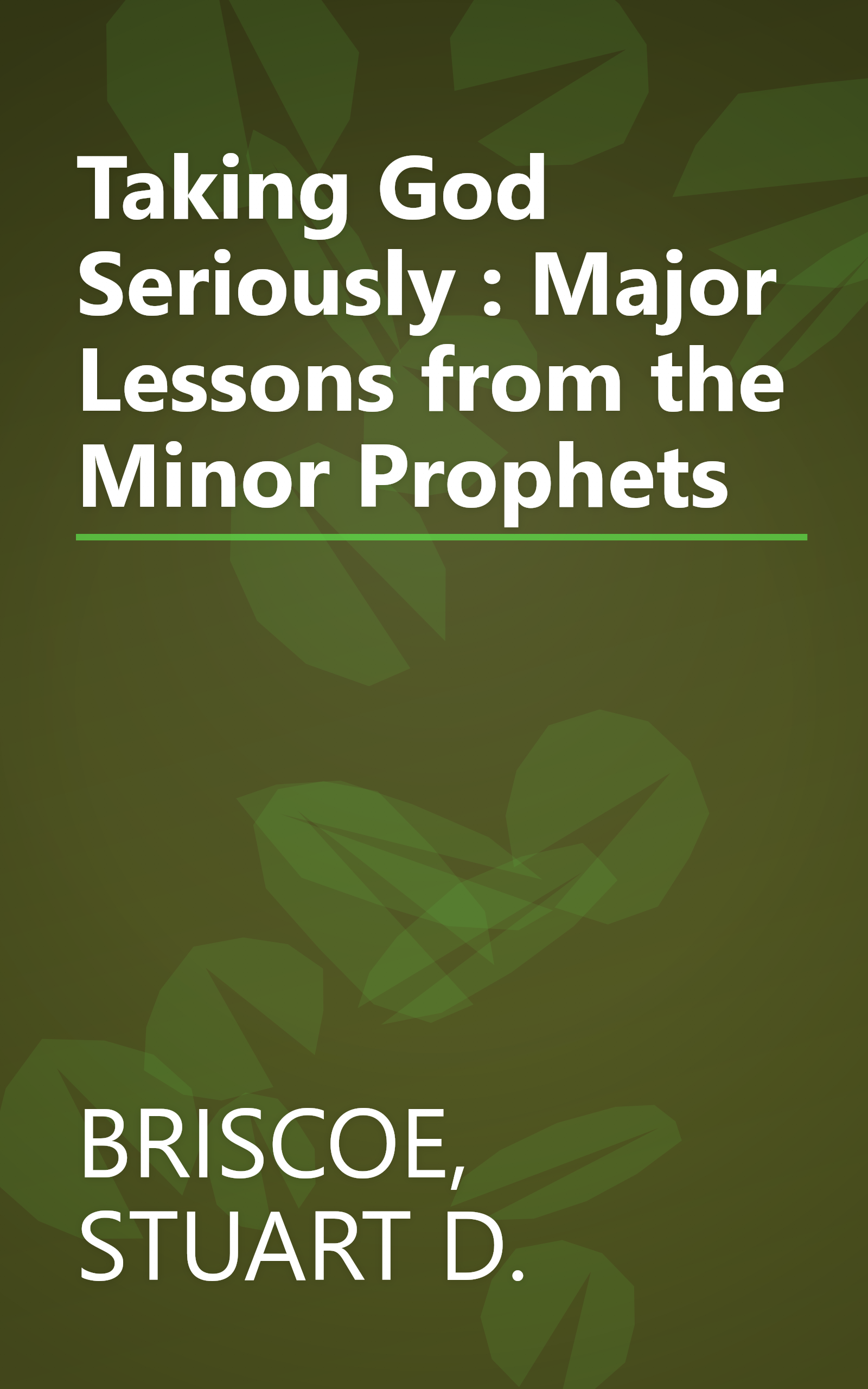 Taking God Seriously : Major Lessons from the Minor Prophets book cover