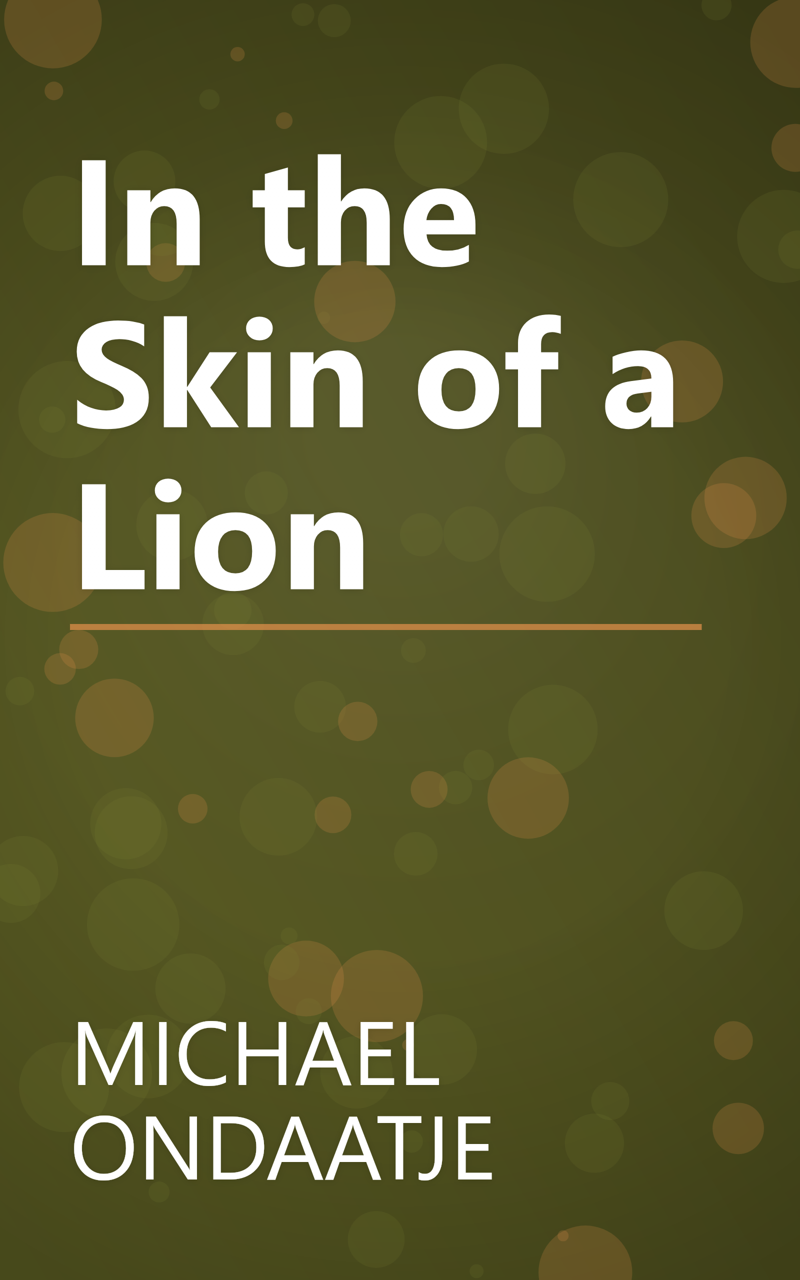 In the Skin of a Lion book cover