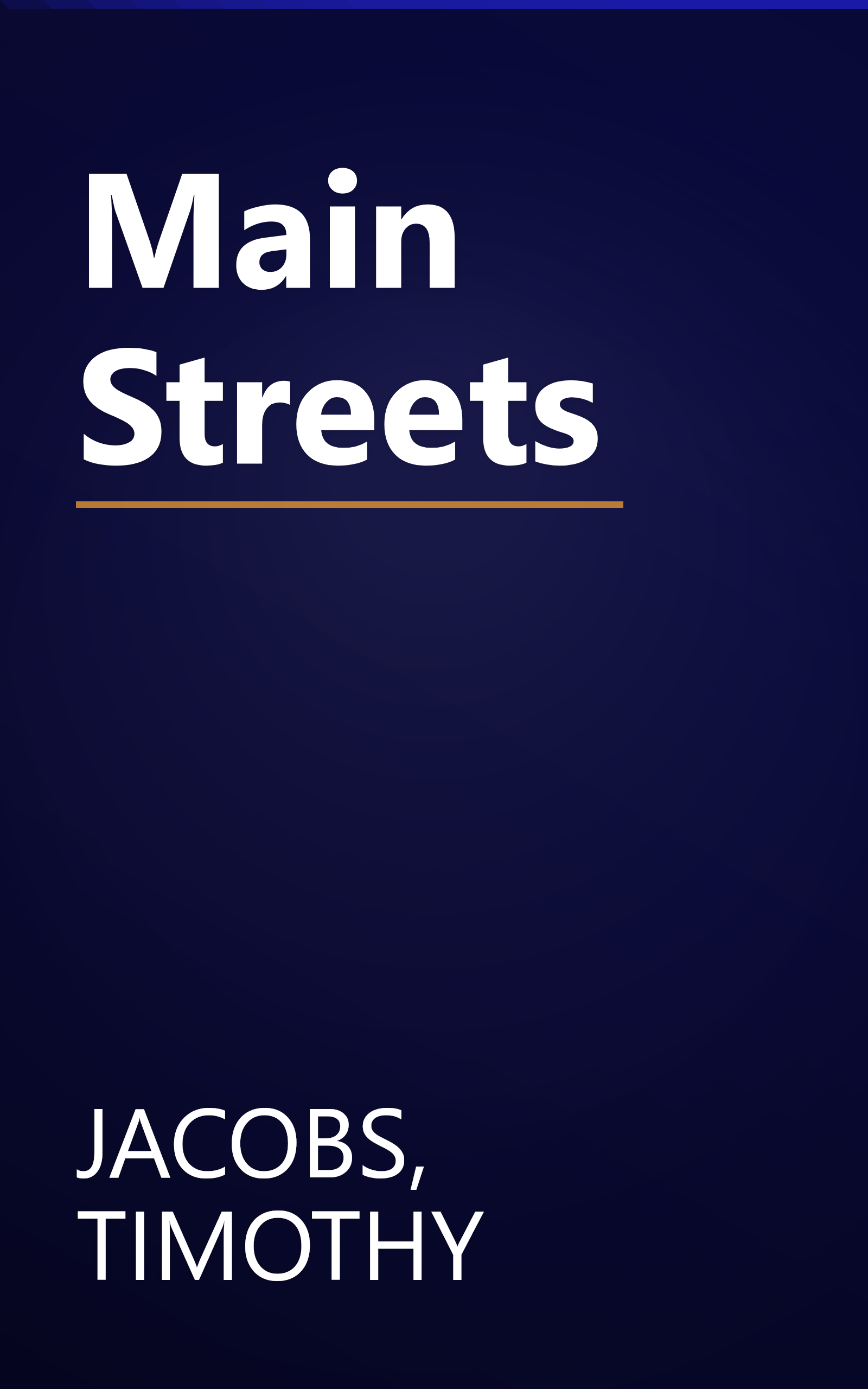 Main Streets book cover