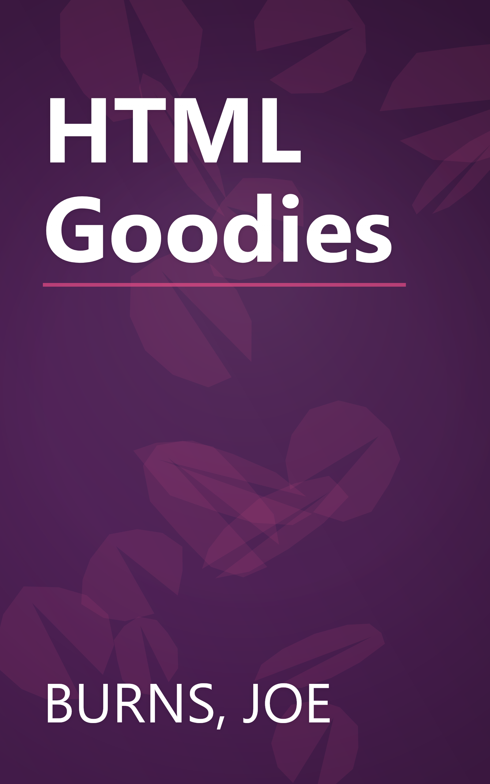 HTML Goodies book cover