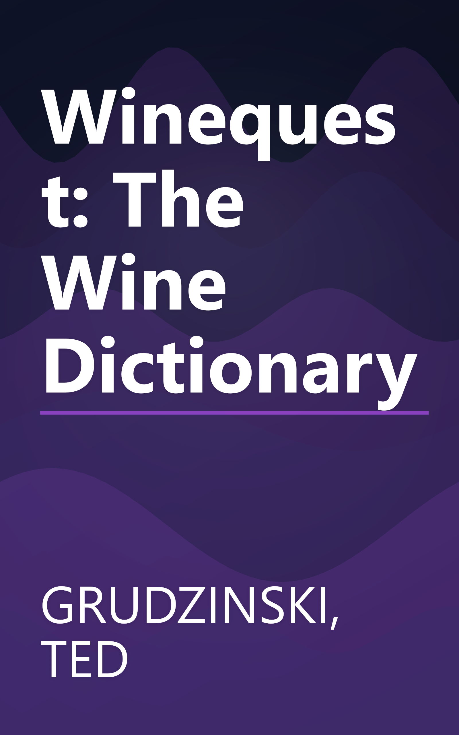 Winequest: The Wine Dictionary book cover
