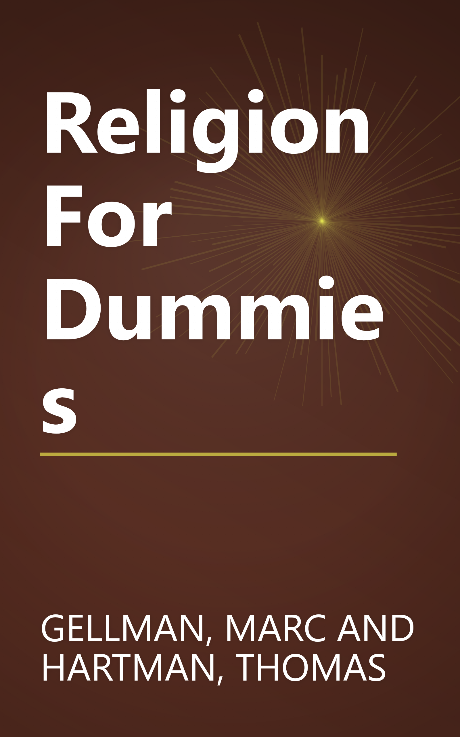Religion For Dummies book cover