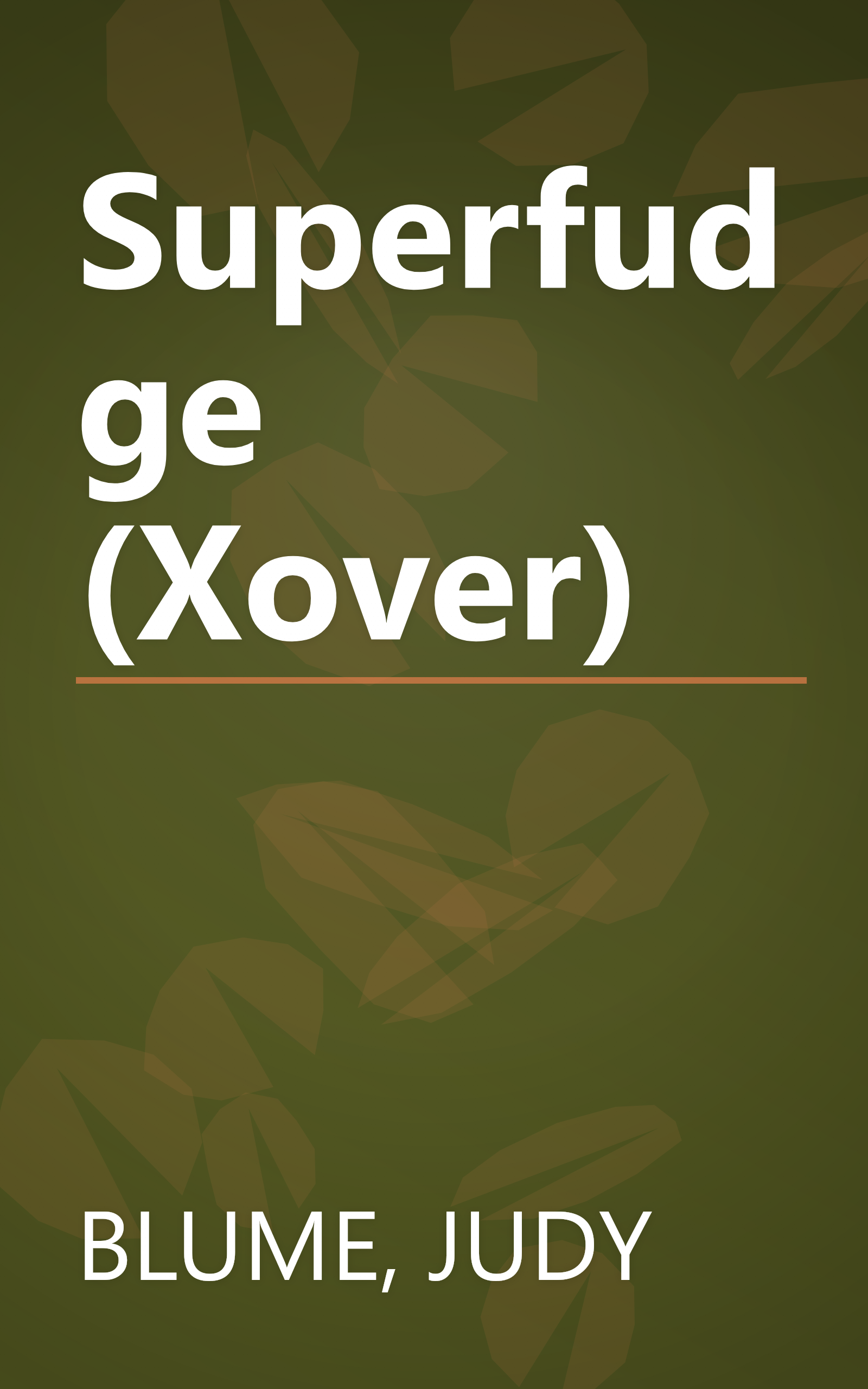 Superfudge (Xover) book cover