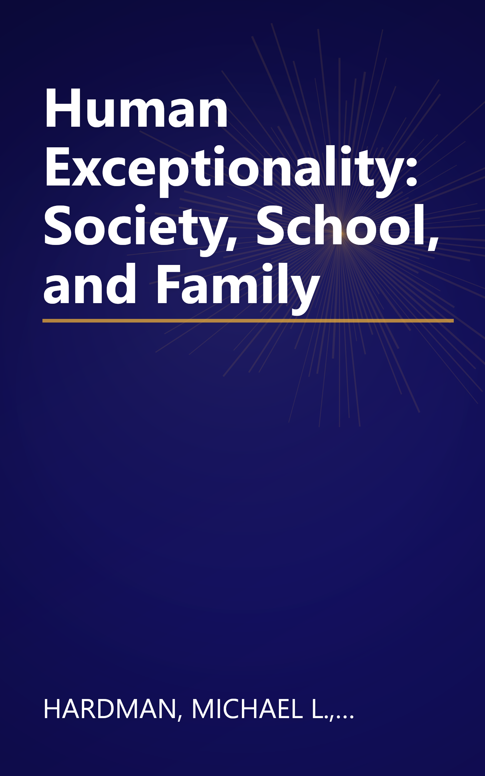 Human Exceptionality: Society, School, and Family book cover