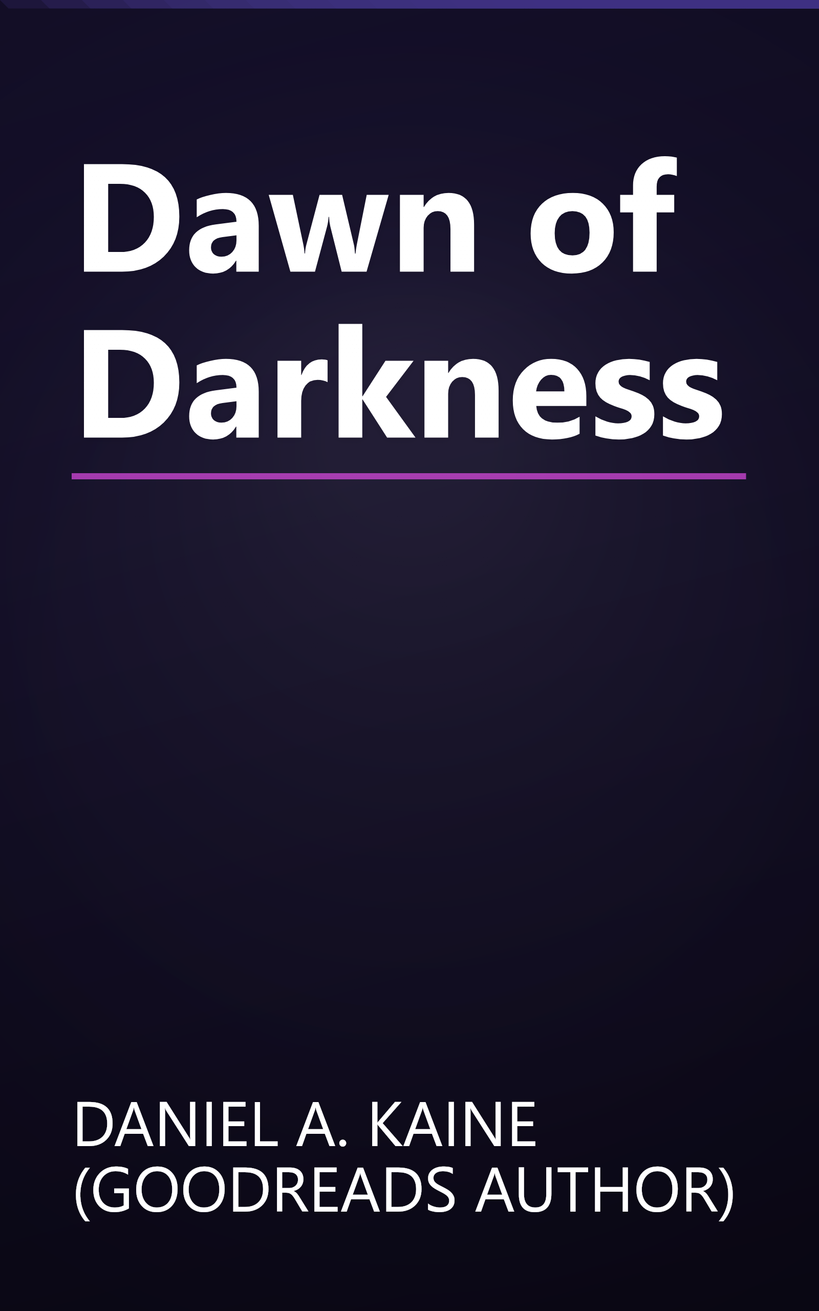 Dawn of Darkness book cover