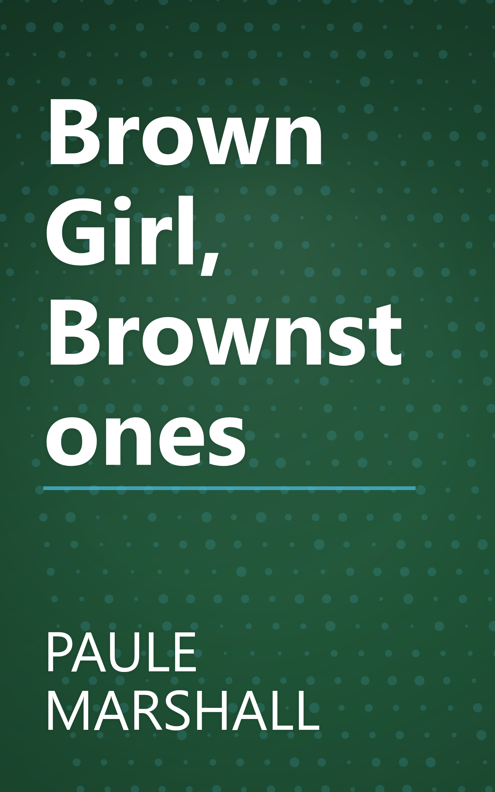 Brown Girl, Brownstones book cover