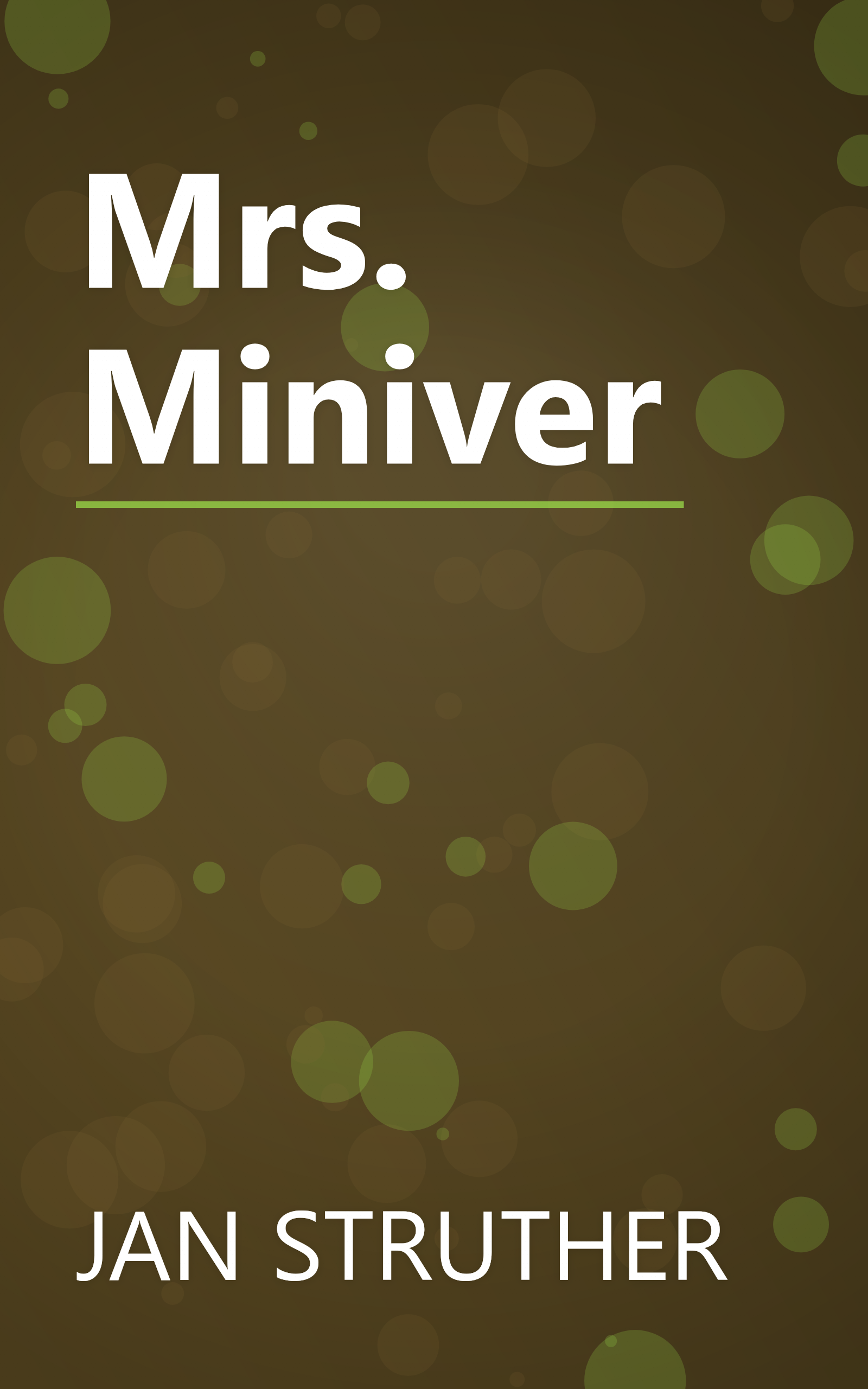 Mrs. Miniver book cover
