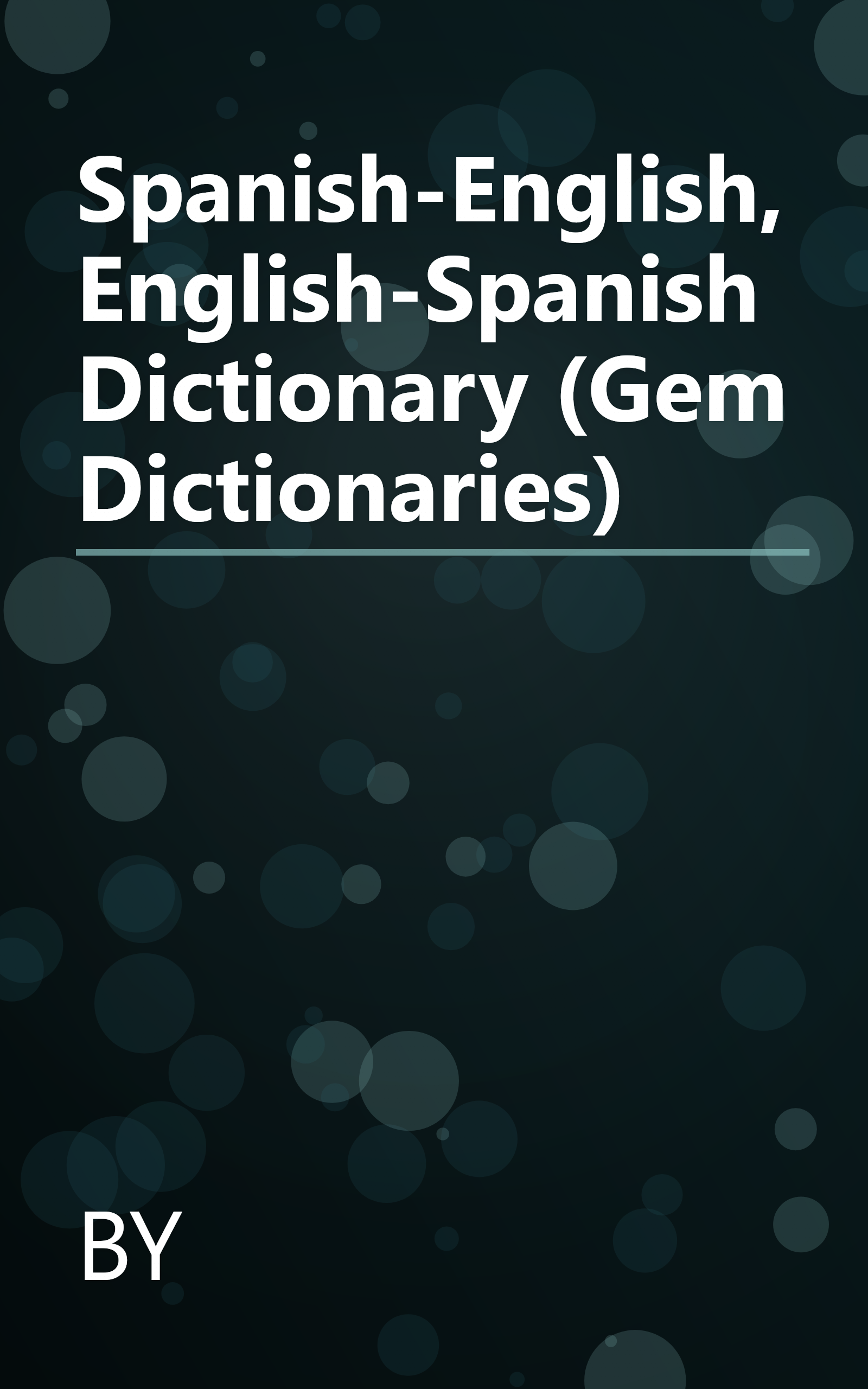Spanish-English, English-Spanish Dictionary (Gem Dictionaries) book cover