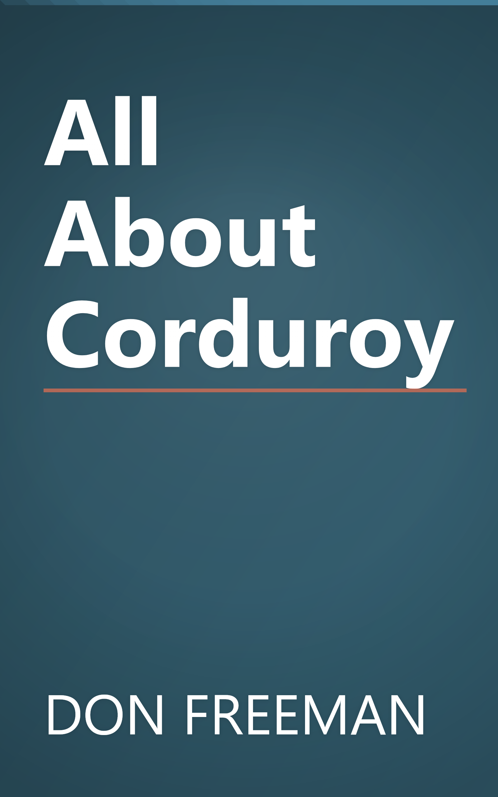 All About Corduroy book cover