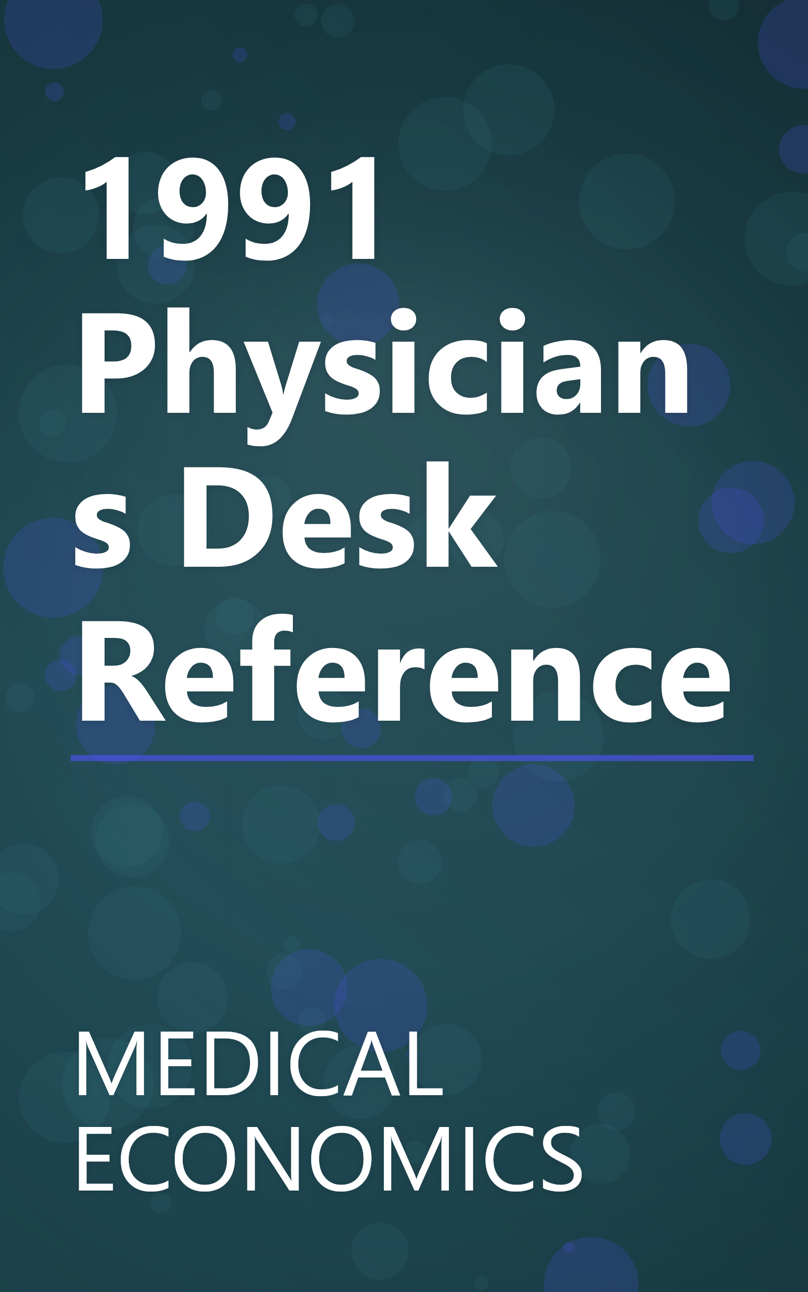 1991 Physicians Desk Reference book cover