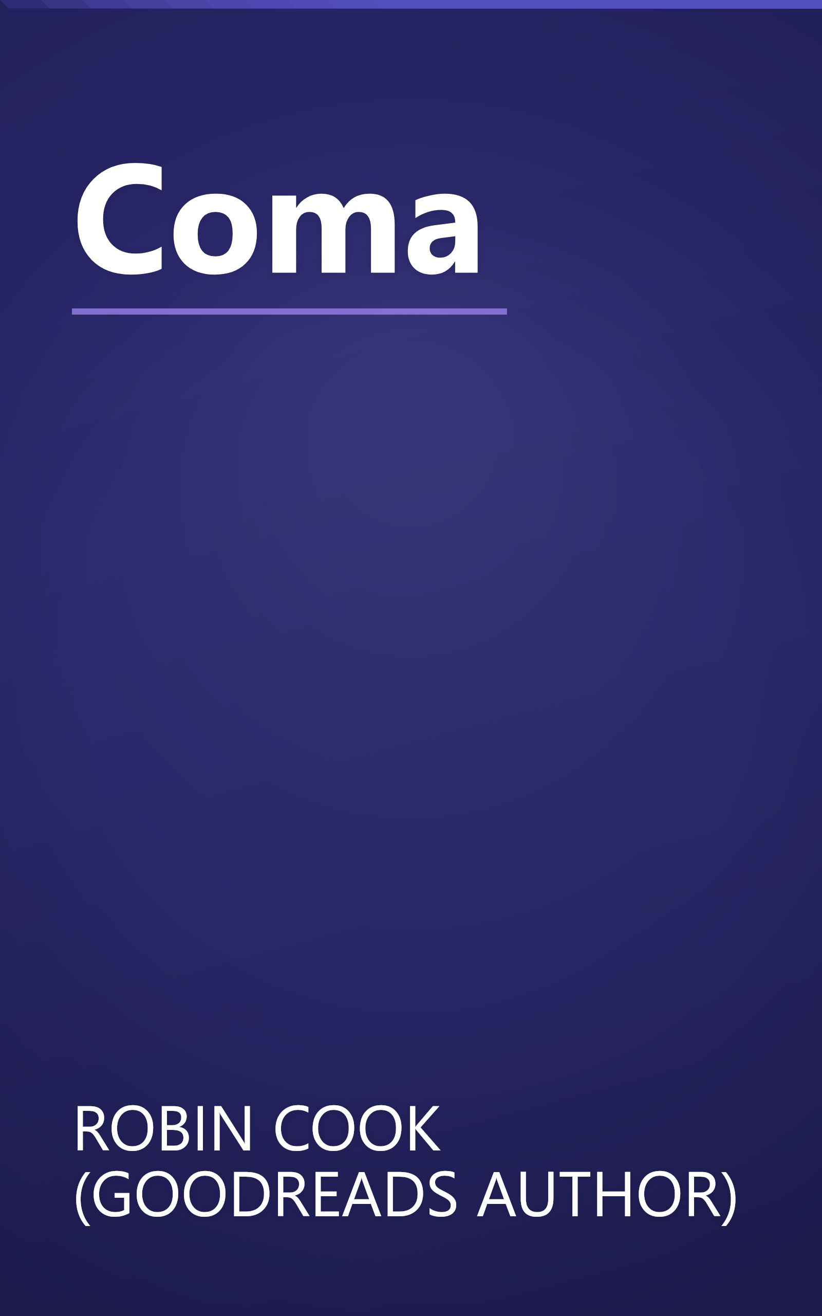Coma book cover