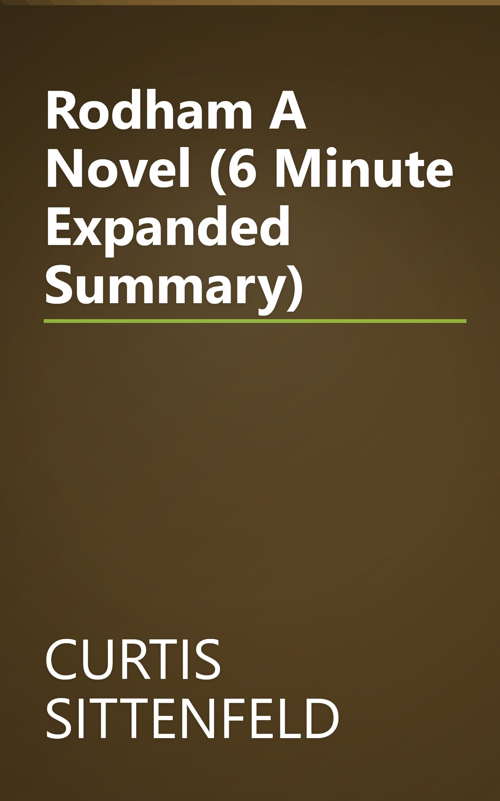 Rodham  A Novel (6 Minute   Expanded Summary) book cover