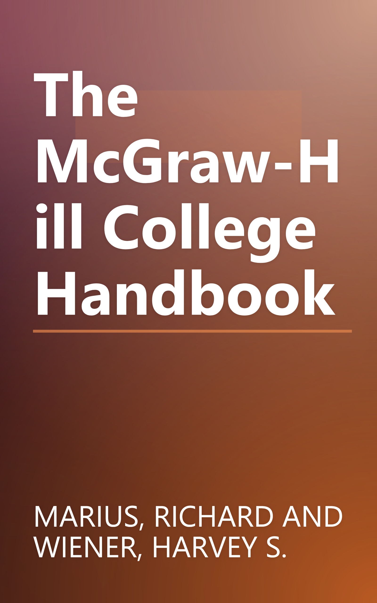 The McGraw-Hill College Handbook book cover