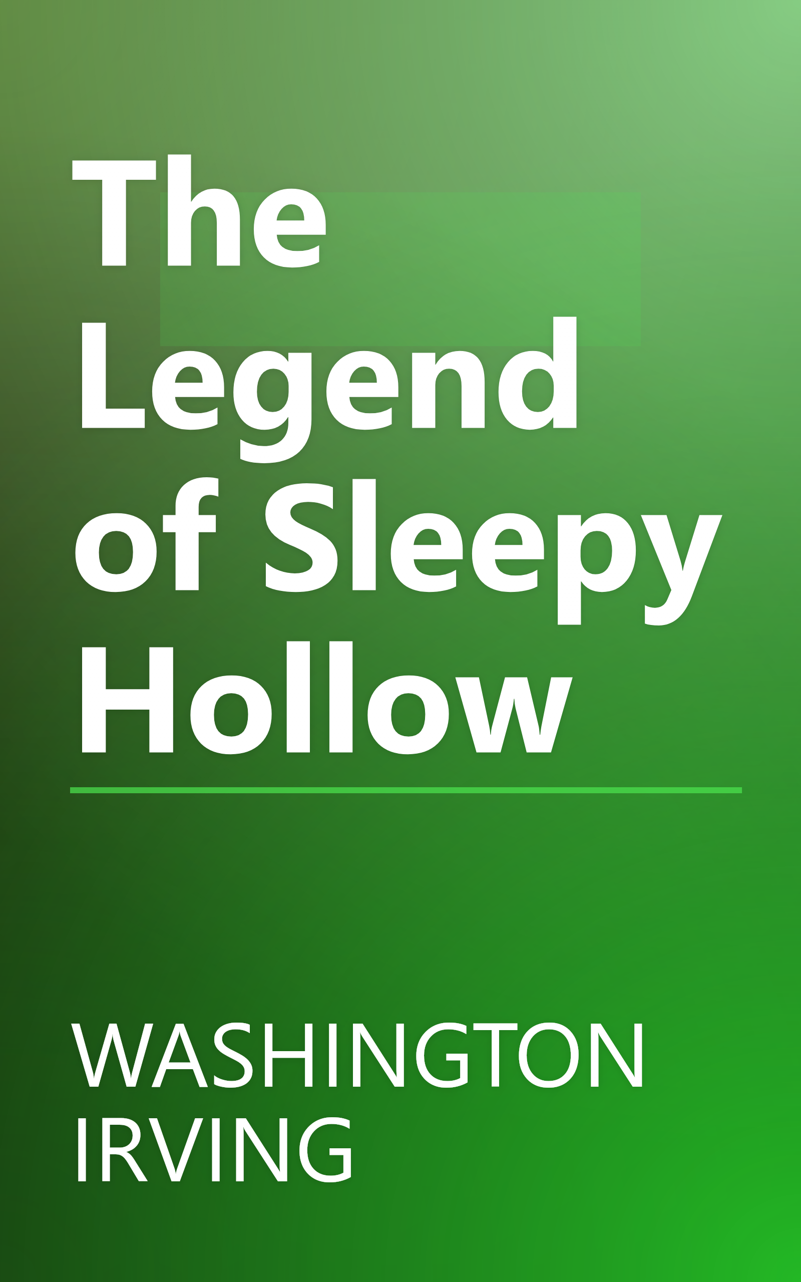 The Legend of Sleepy Hollow book cover