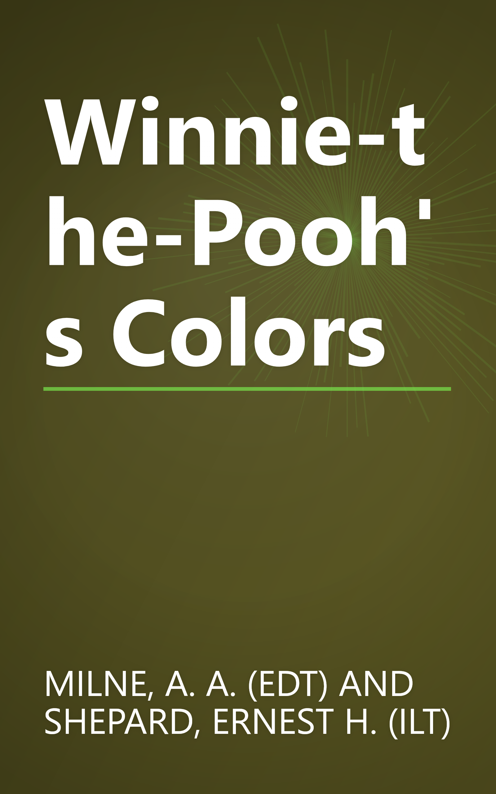 Winnie-the-Pooh's Colors book cover