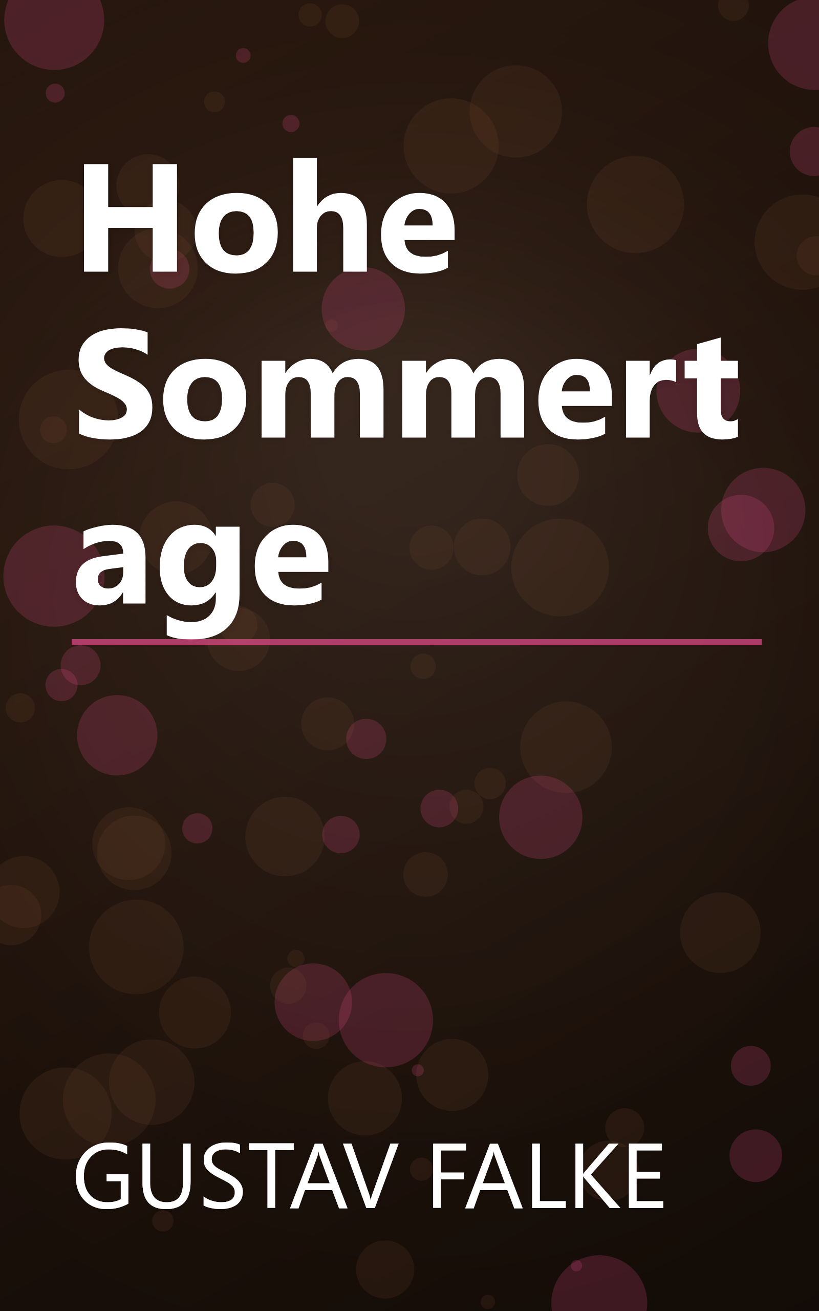 Hohe Sommertage book cover