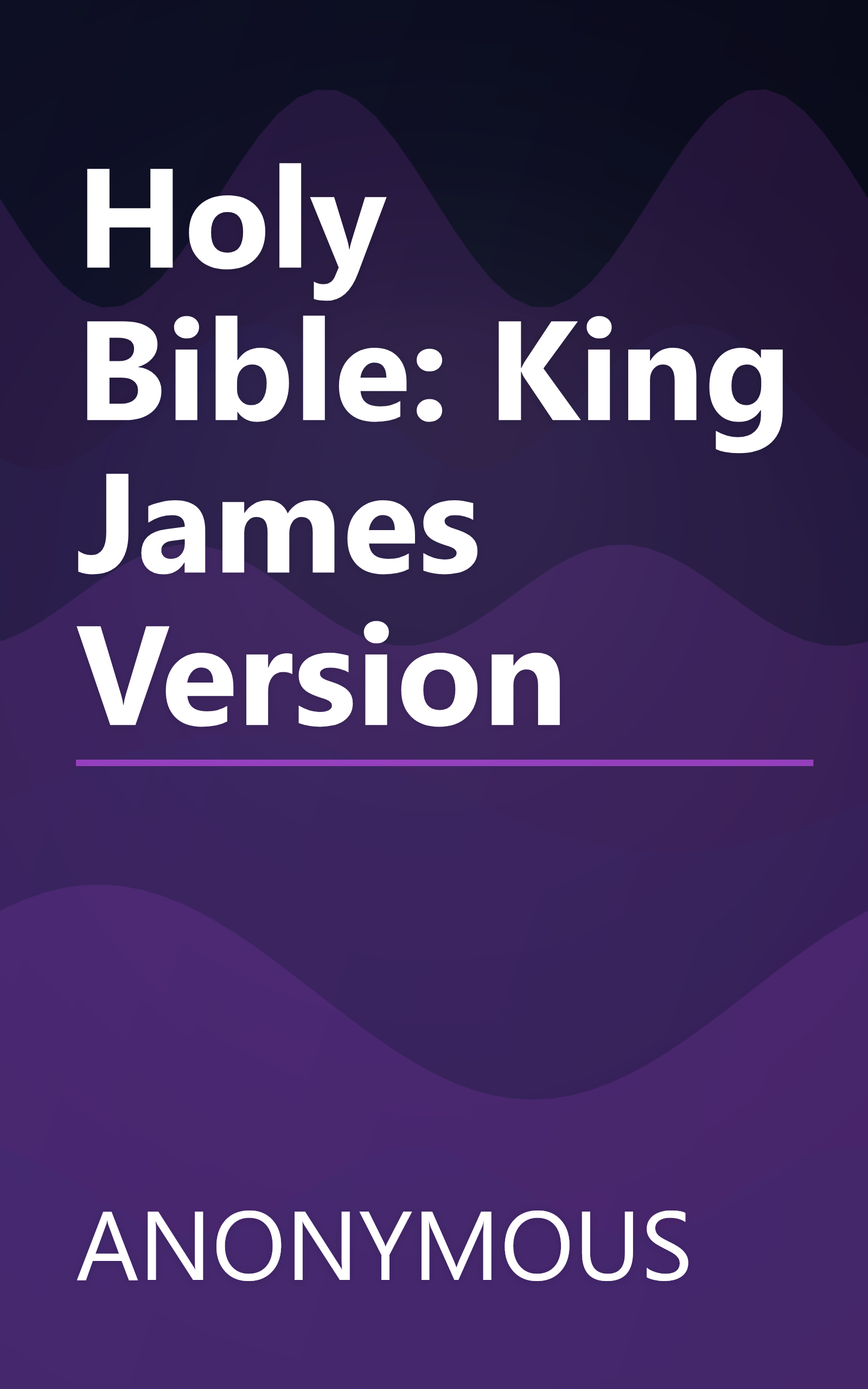 Holy Bible: King James Version book cover