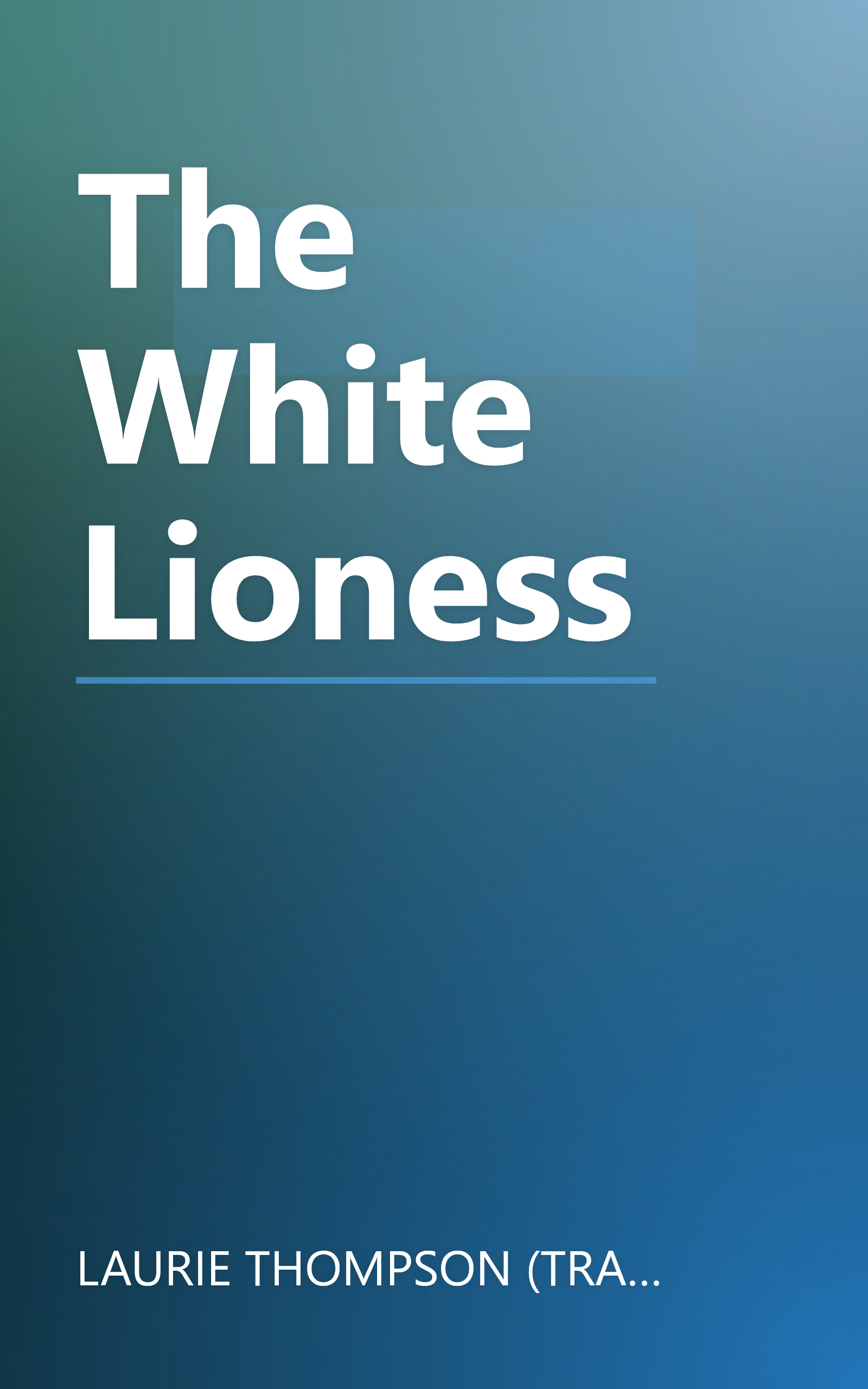 The White Lioness book cover