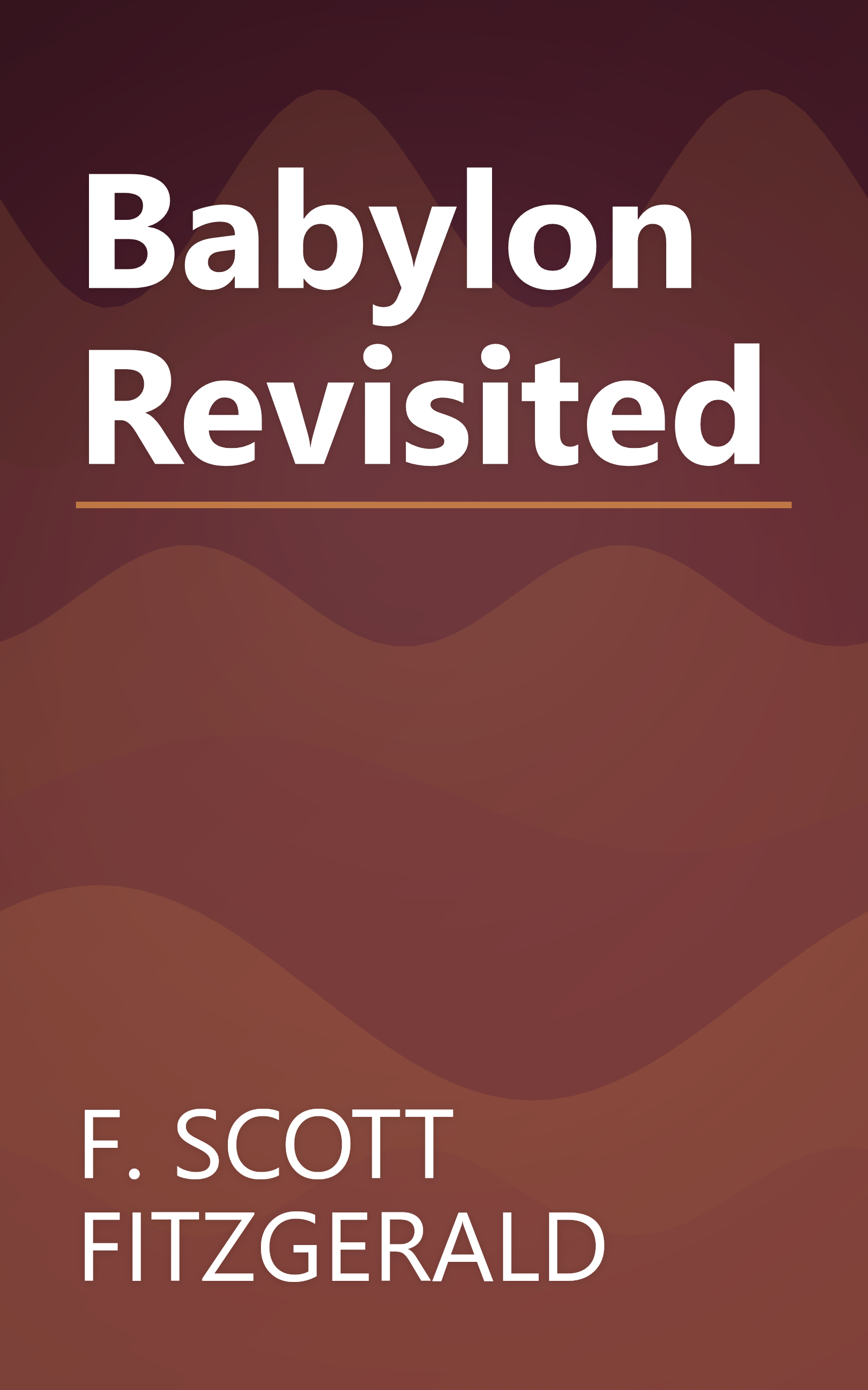 Babylon Revisited book cover