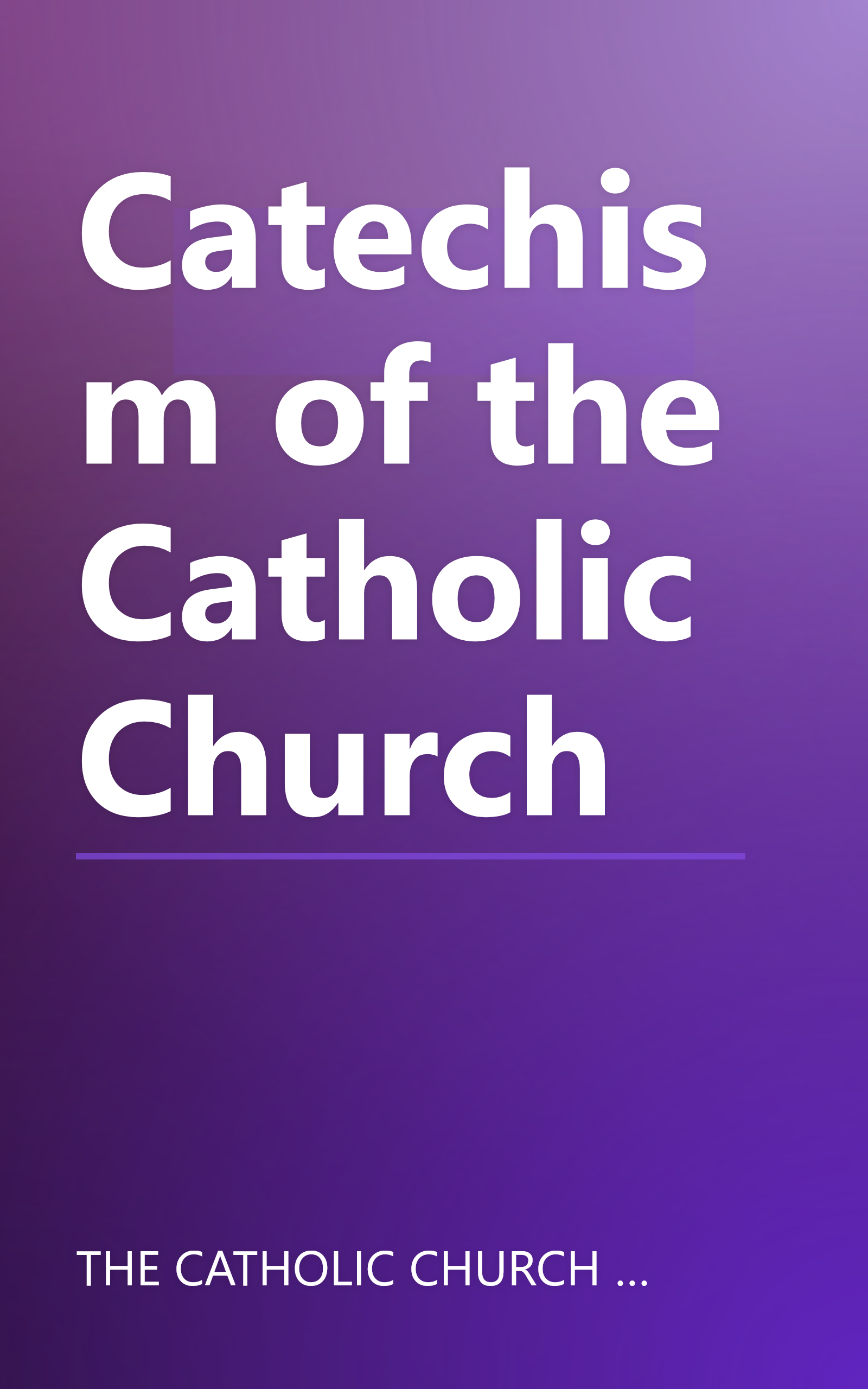 Catechism of the Catholic Church book cover