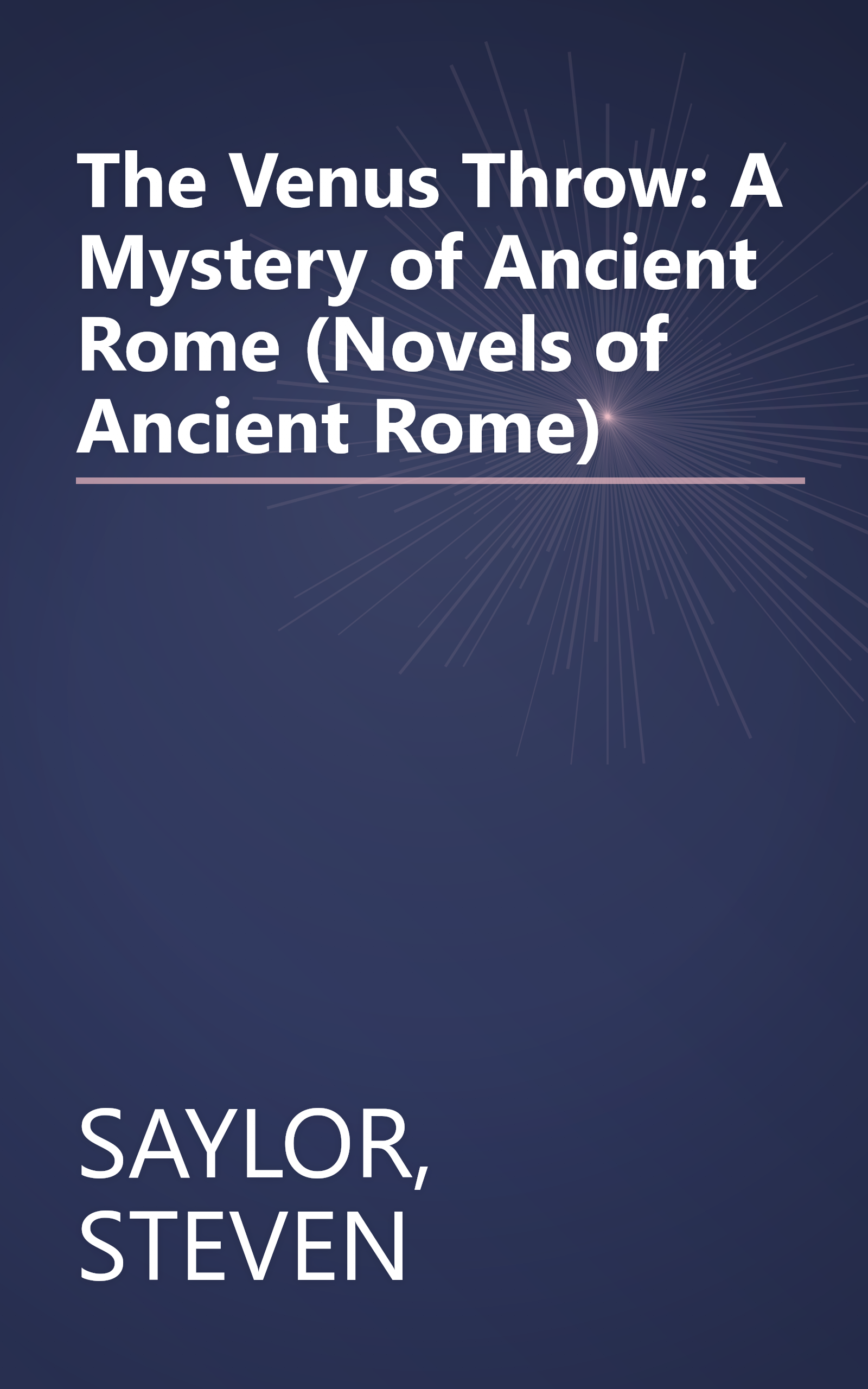 The Venus Throw: A Mystery of Ancient Rome (Novels of Ancient Rome) book cover
