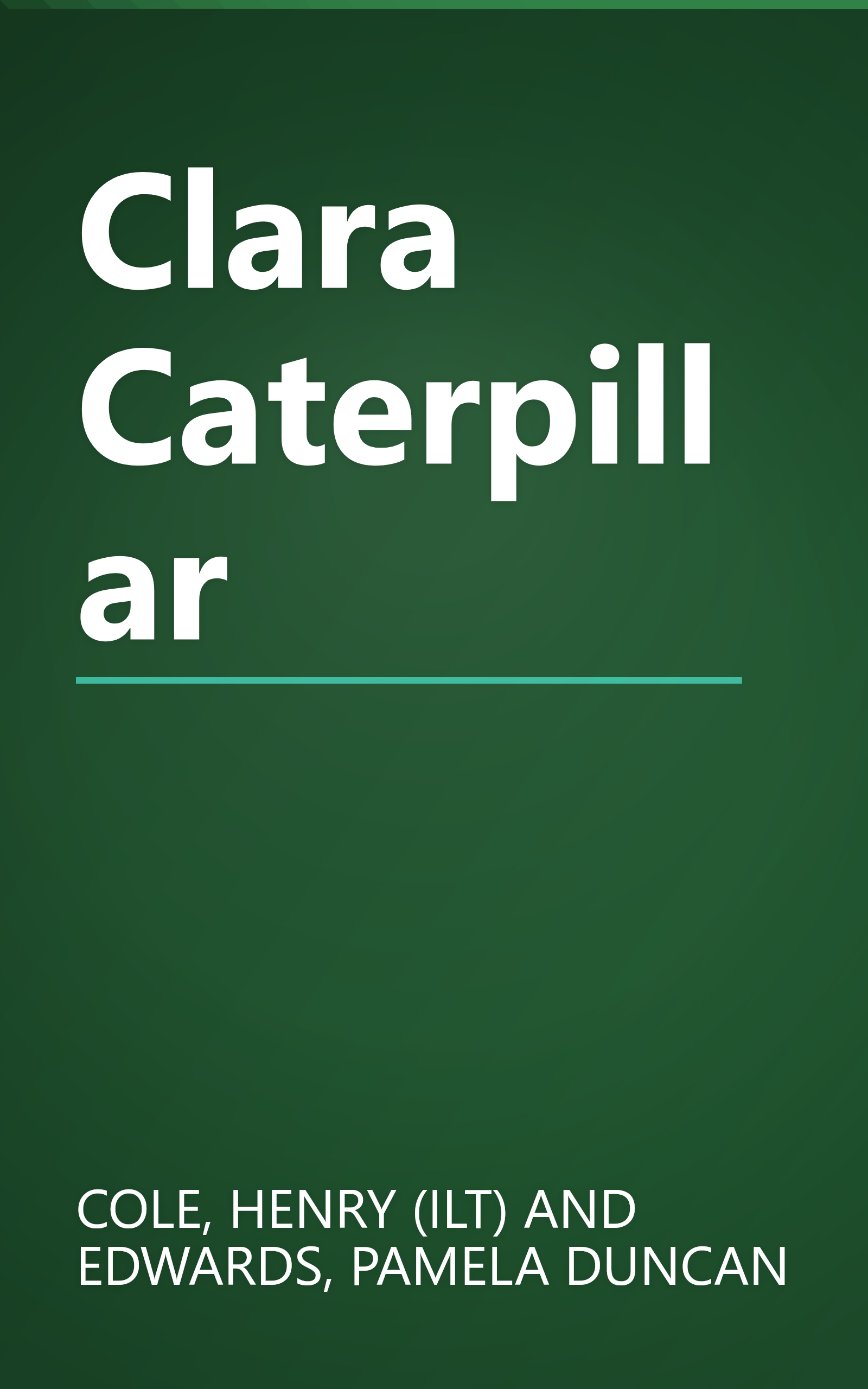 Clara Caterpillar book cover