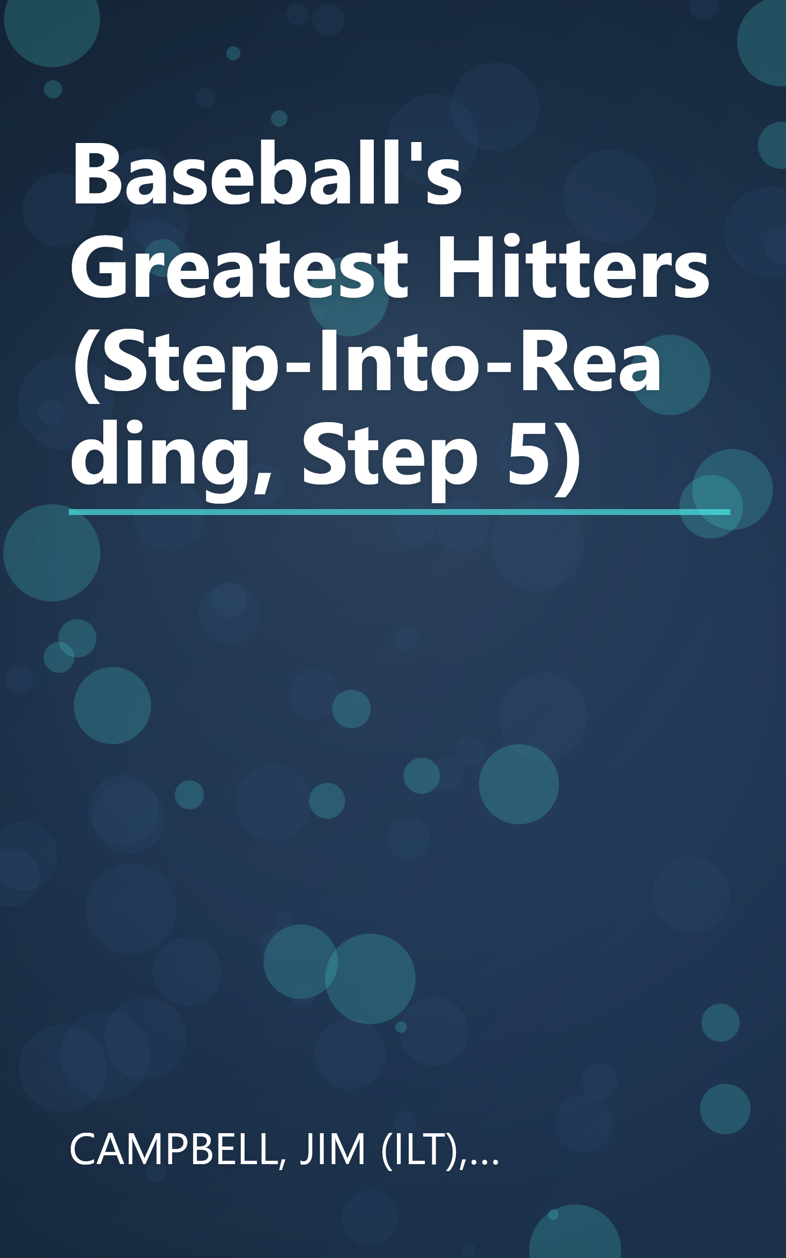 Baseball's Greatest Hitters (Step-Into-Reading, Step 5) book cover
