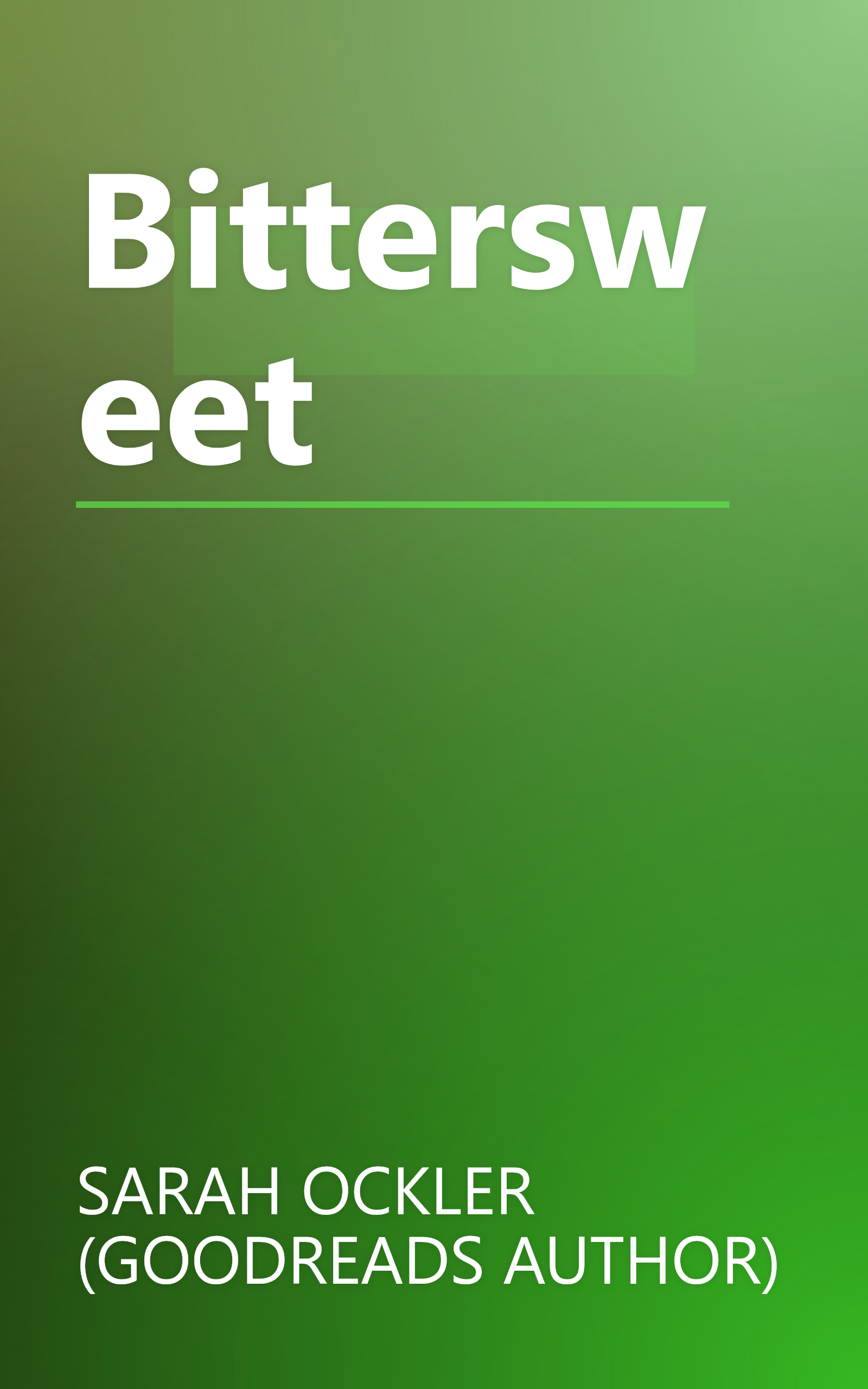 Bittersweet book cover
