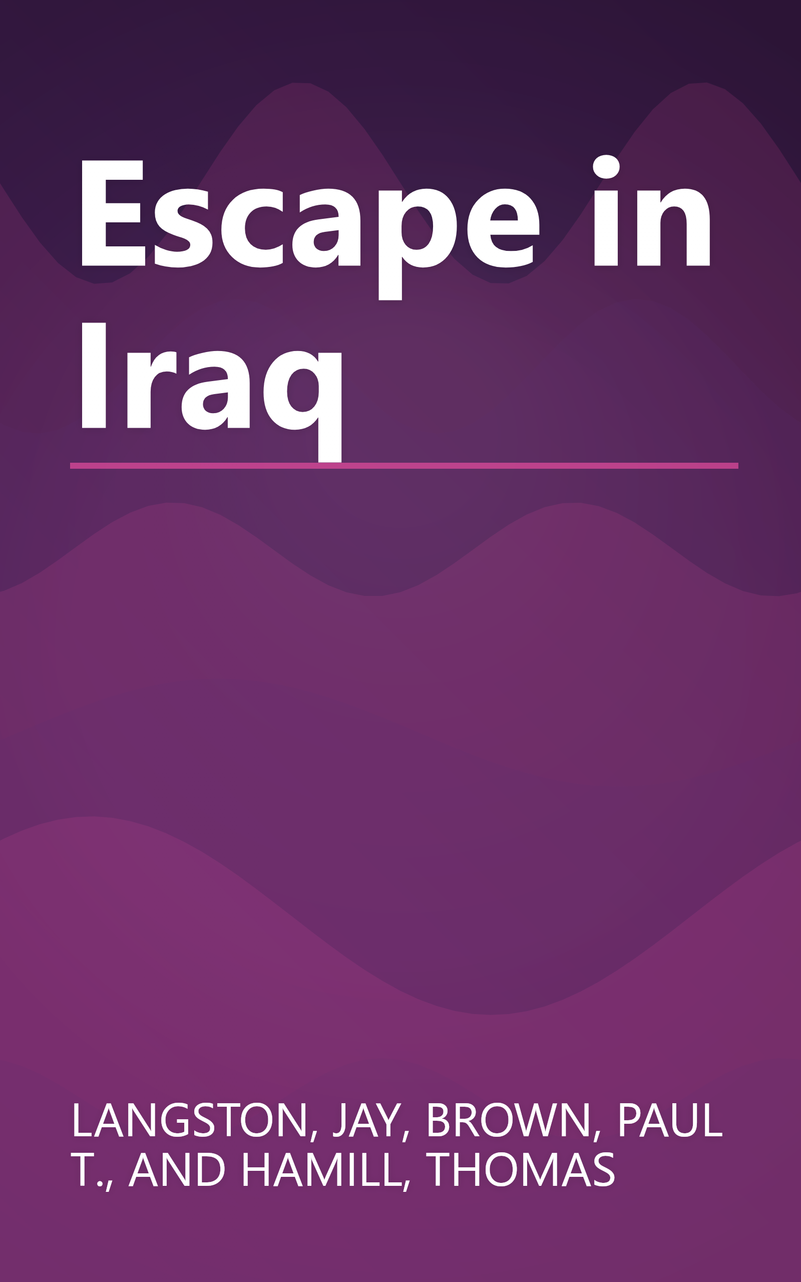 Escape in Iraq book cover