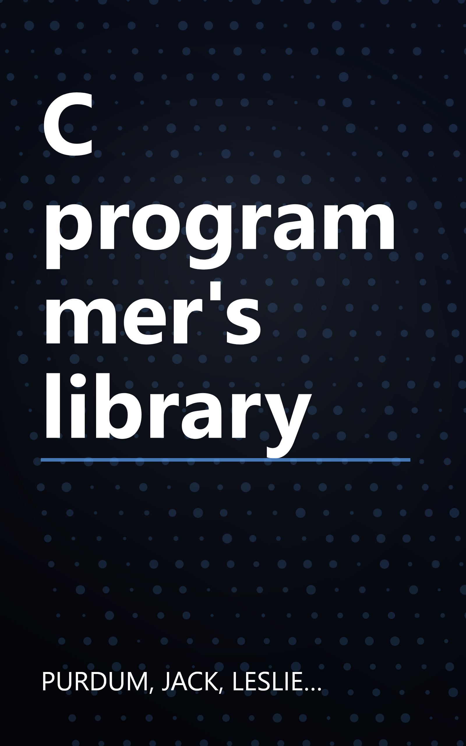 C programmer's library book cover