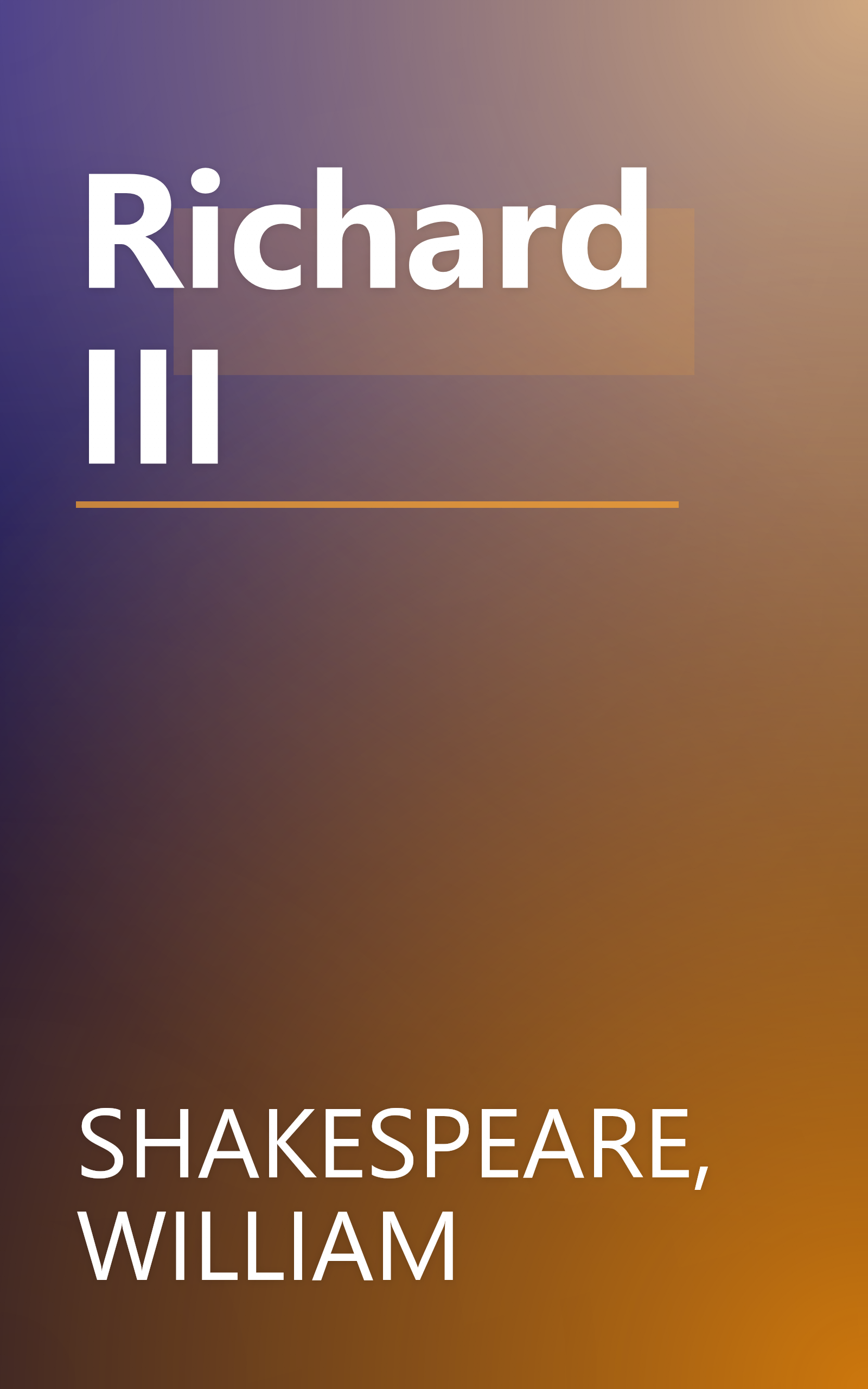 Richard III book cover