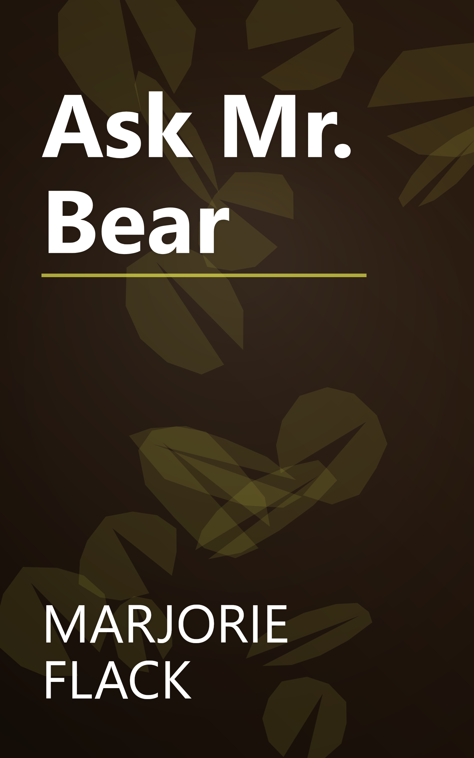Ask Mr. Bear book cover